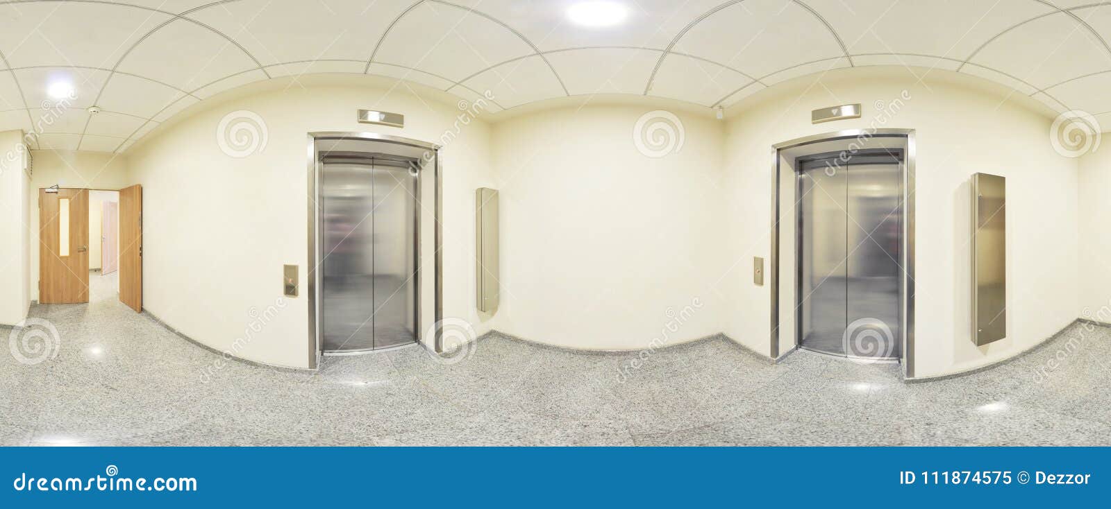 Spherical 360 Degrees Panorama Projection, Panorama in Interior Empty ...