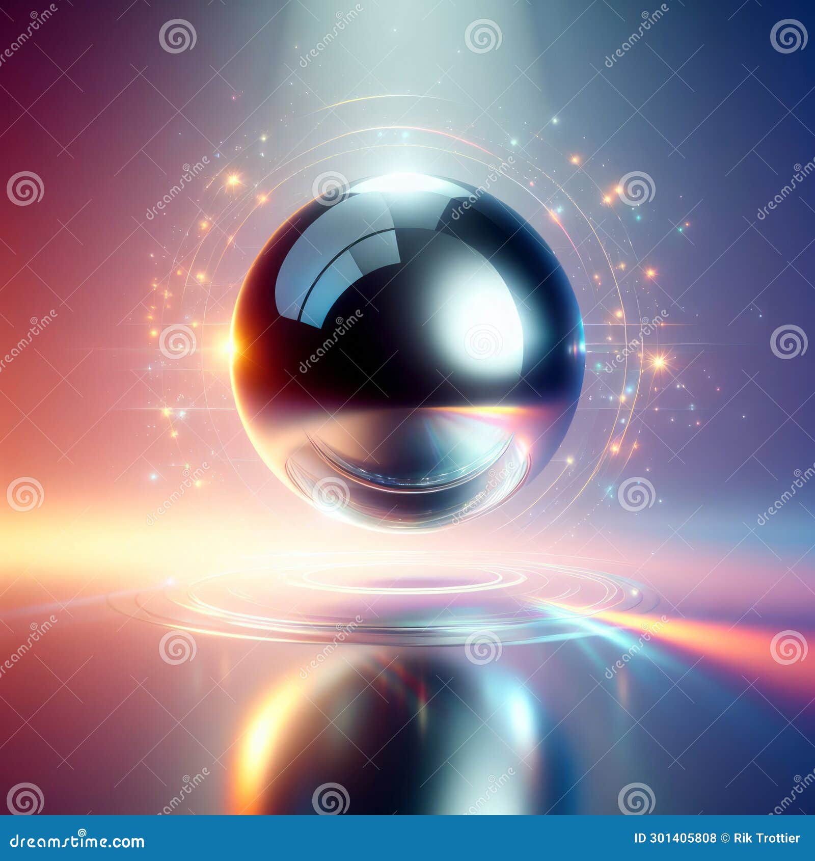 Spherical Energetic Quantum Bubble Stock Illustration - Illustration of ...