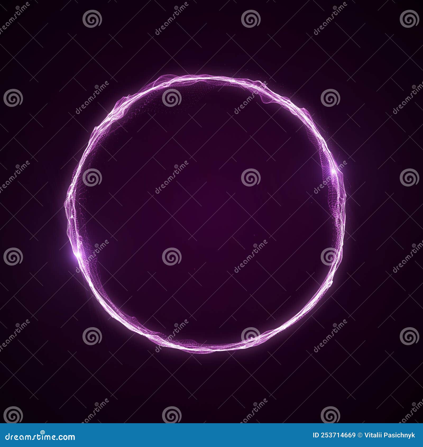 Spherical Equalizer for Music. Round Sound Wave of Particles. Musical ...