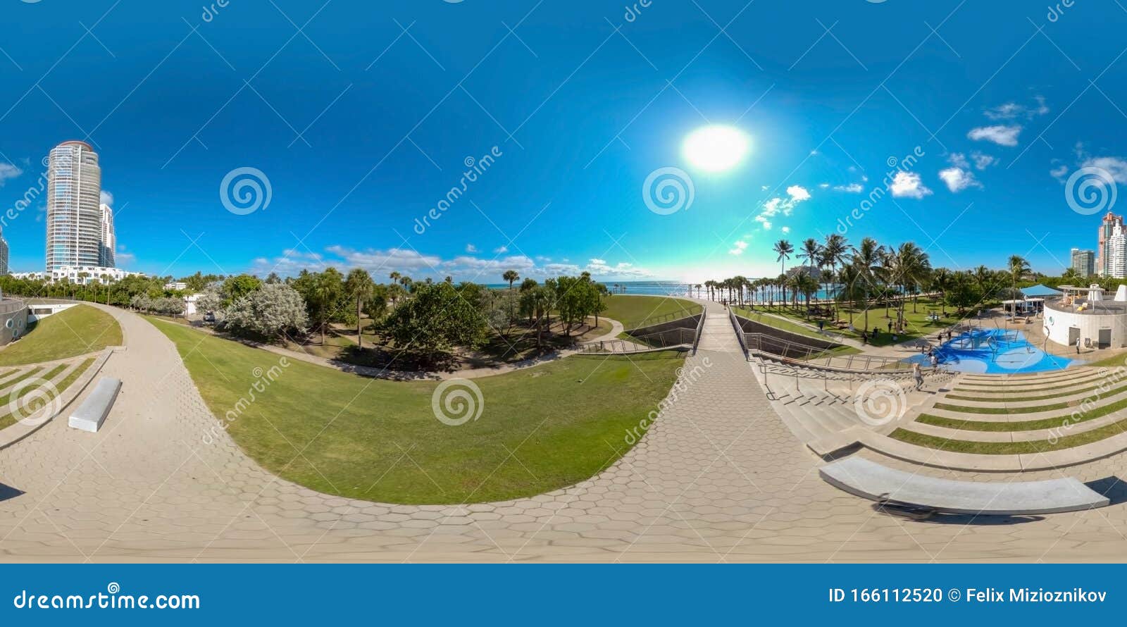360 Spherical Equirectangular Photo Miami Beach FL Editorial Image ...