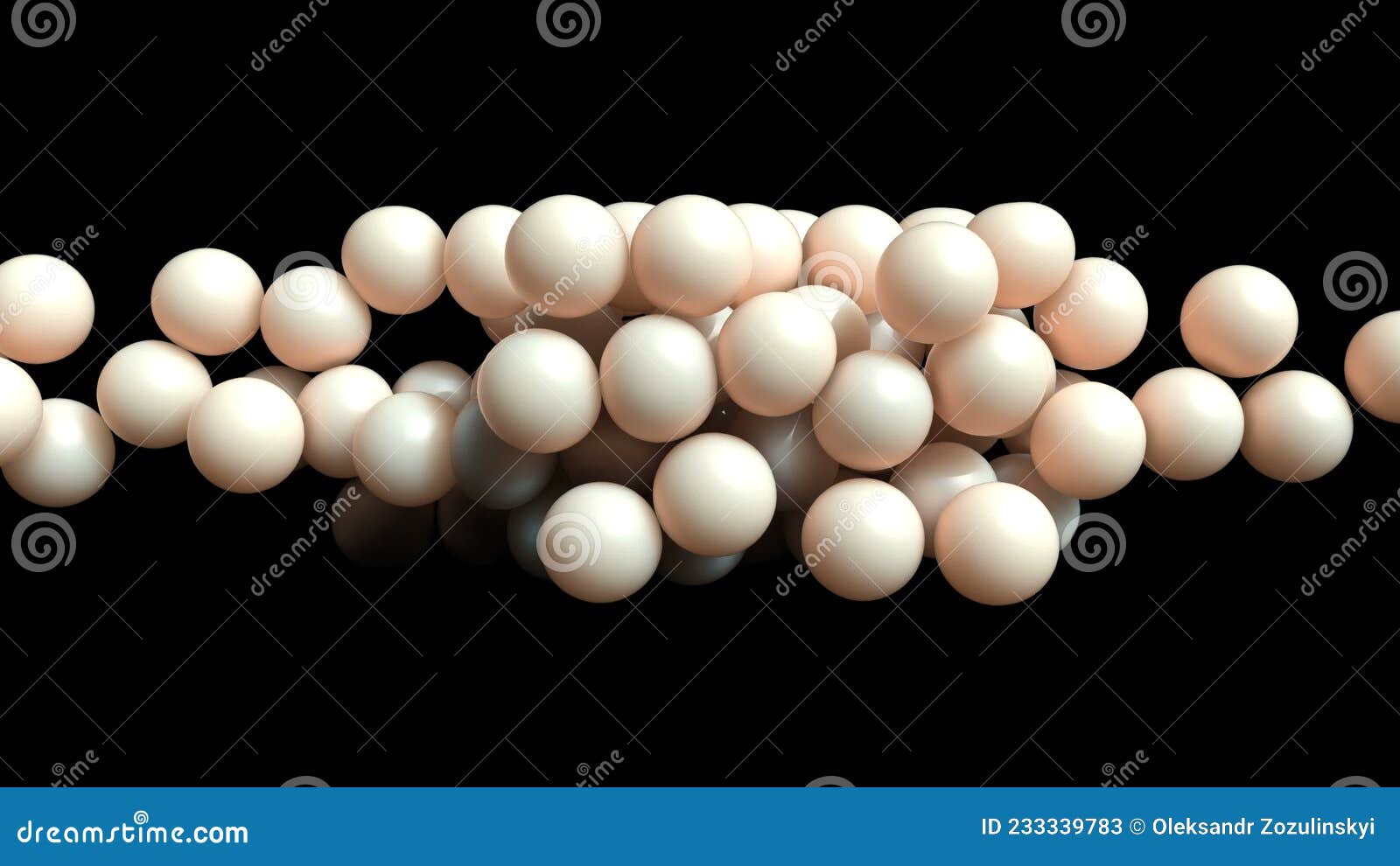 Spherical Fat Cells Collide on Black Background Stock Video - Video of ...