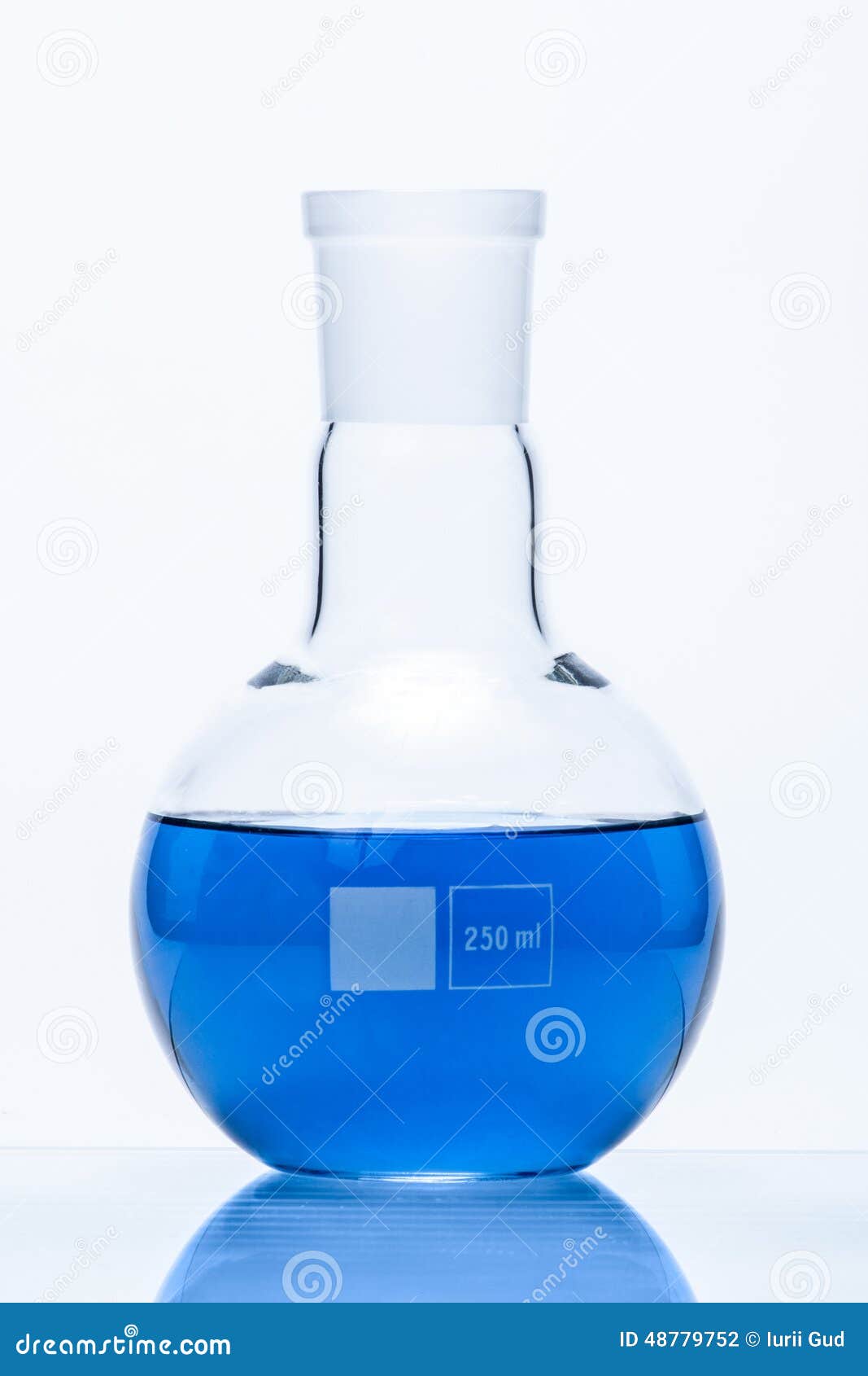 Spherical Flat Bottomed Temperature Resistant Flask Stock Photo - Image ...