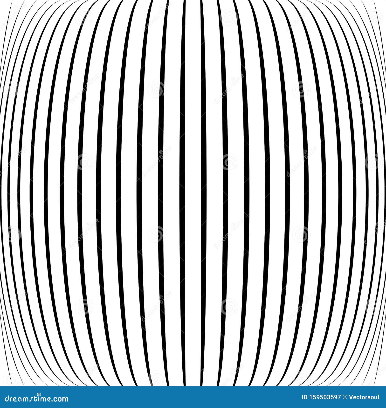 Spherical, Globe Circular Distort Effect Pattern. Curved Bulge ...