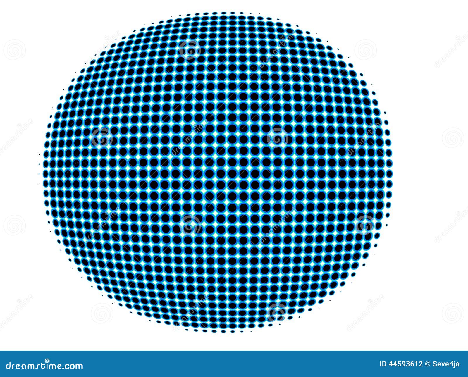 Spherical, Globe Circular Distort Effect Pattern. Curved Bulge ...