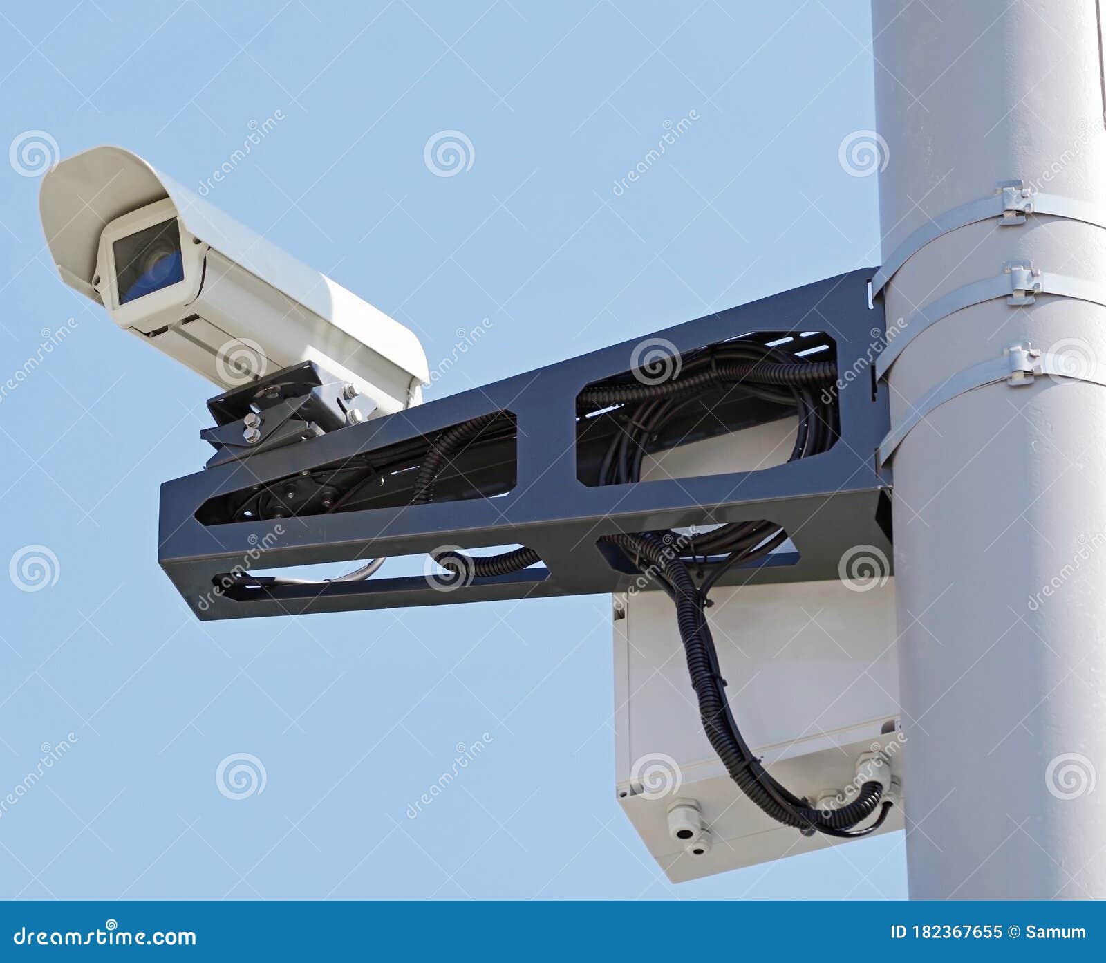 Spherical IP Security Camera Stock Image - Image of installation ...