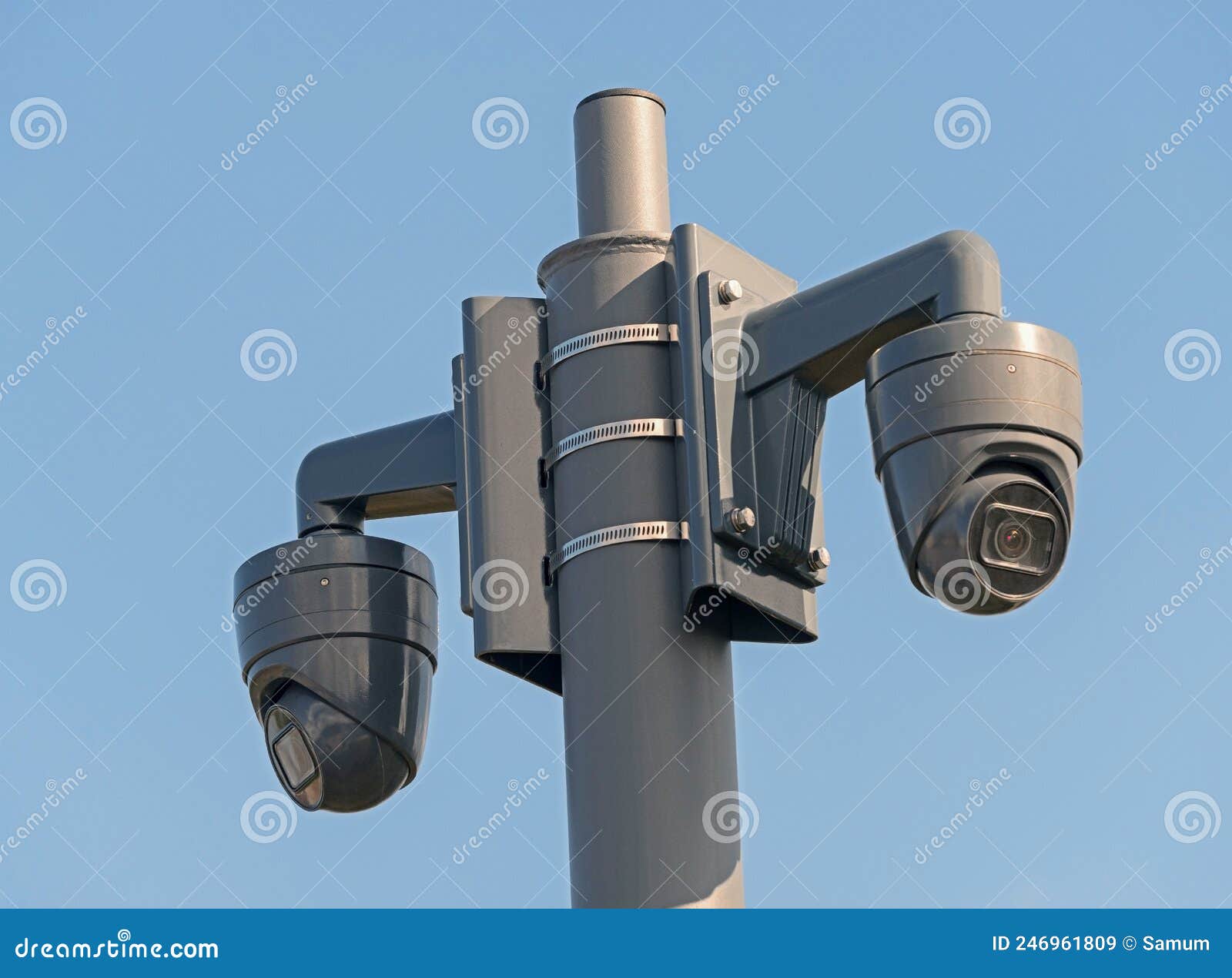 Spherical IP Security Camera Stock Image - Image of surveillance ...