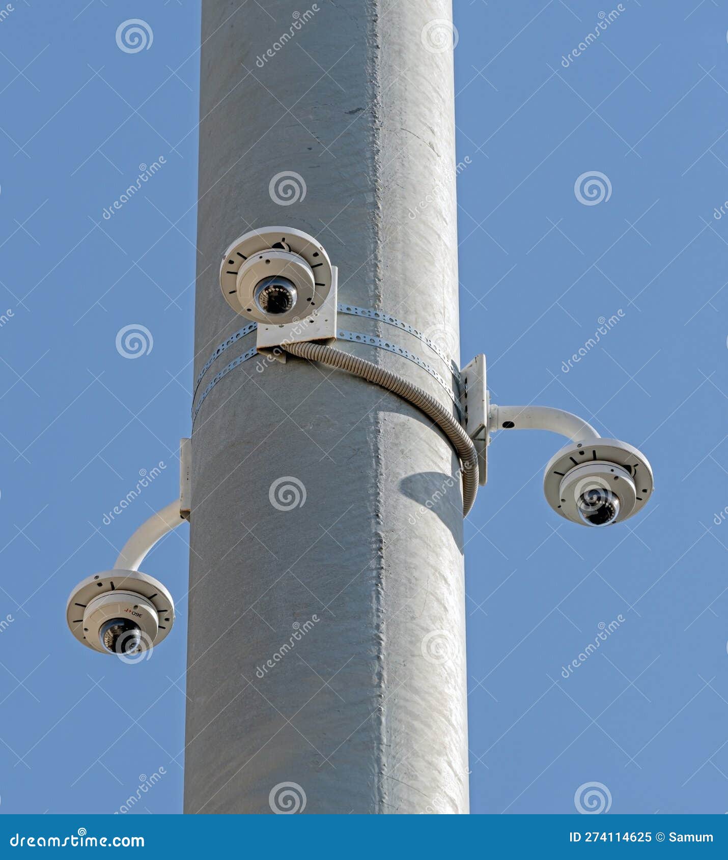 Spherical IP Security Camera Stock Image - Image of video, protect ...