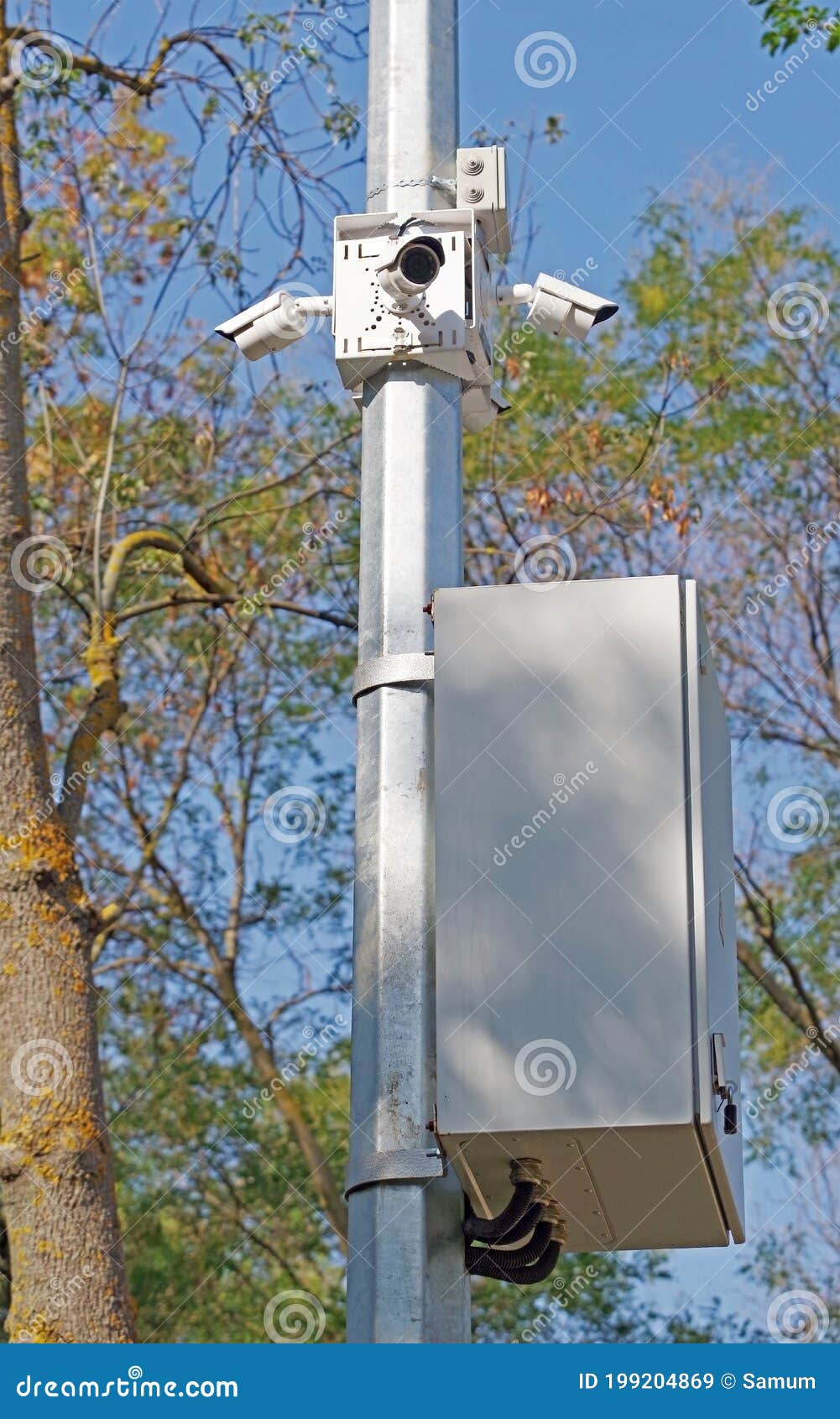 Spherical IP Security Camera Stock Image - Image of installation ...