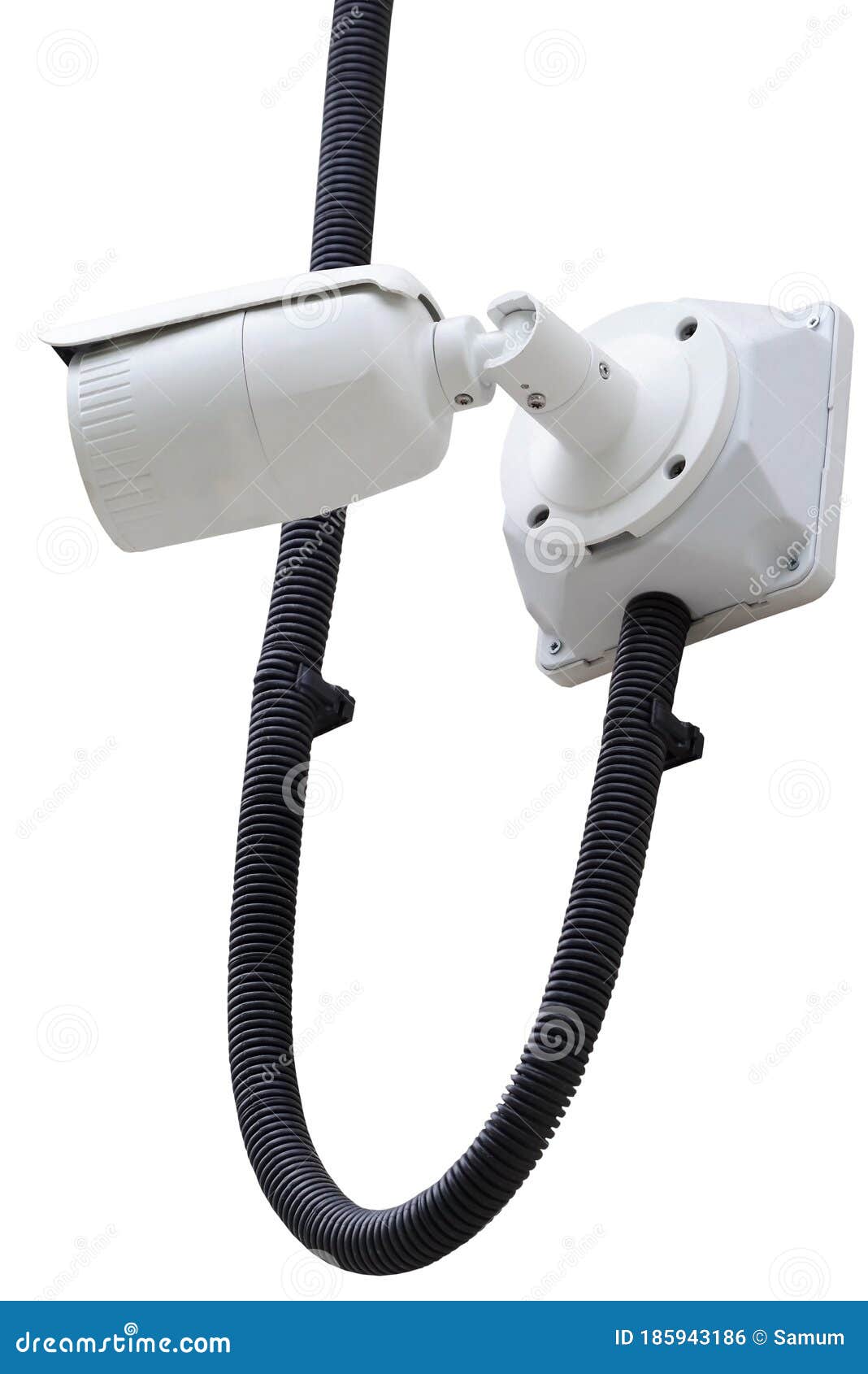Spherical IP Security Camera on White Stock Photo - Image of security ...