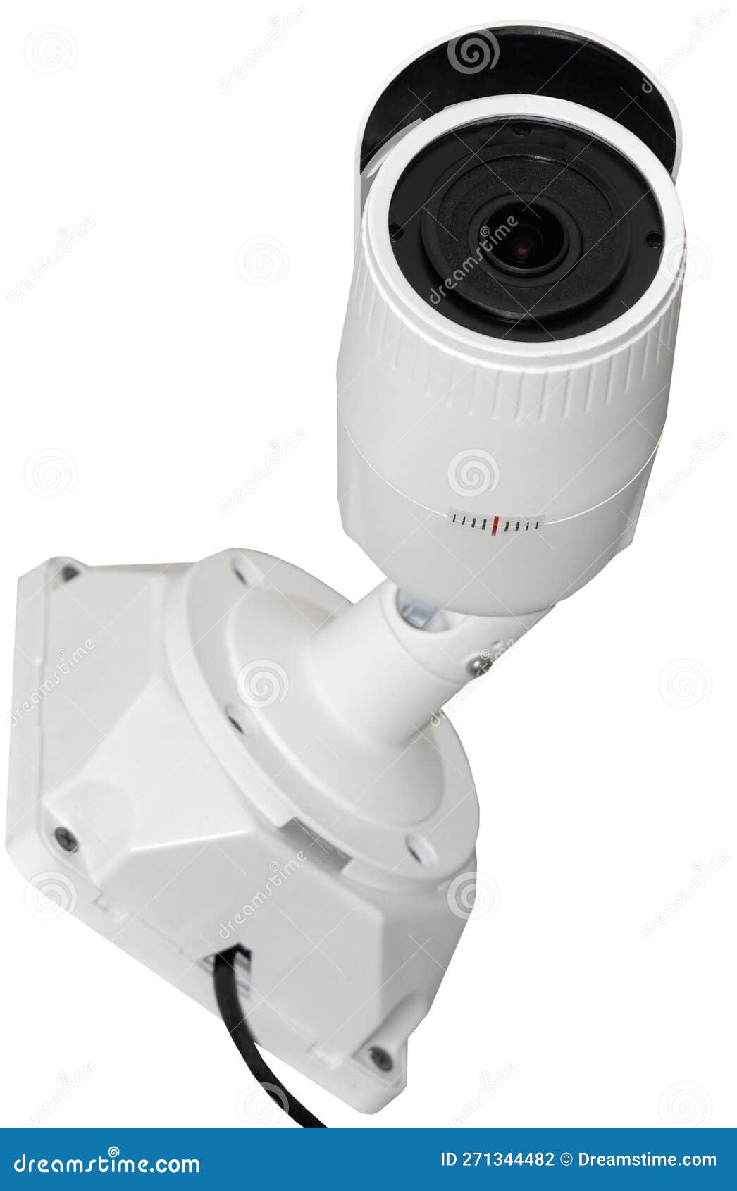 Spherical IP Security Camera on White Stock Photo - Image of ...