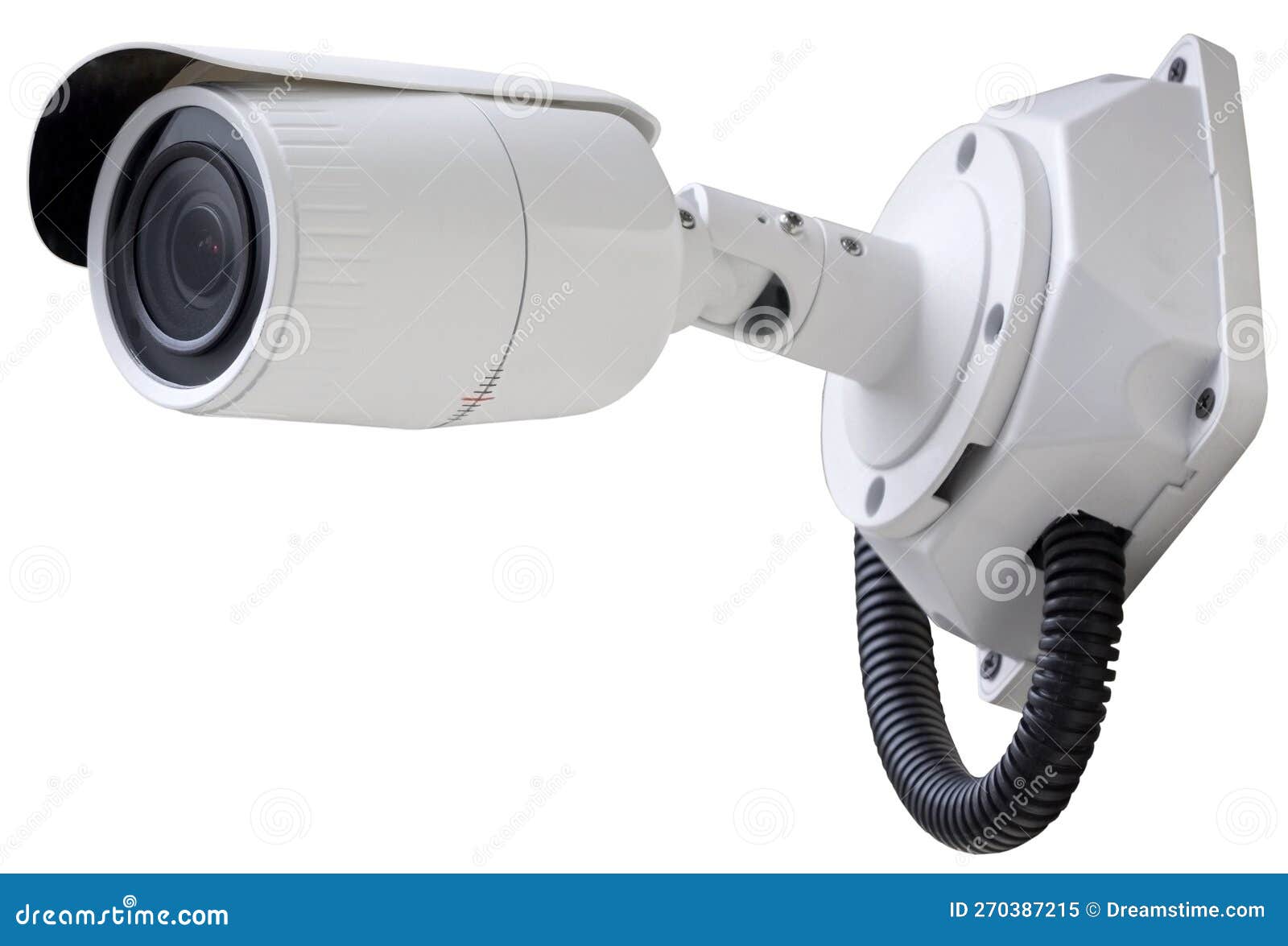 Spherical IP Security Camera on White Stock Image - Image of safety ...