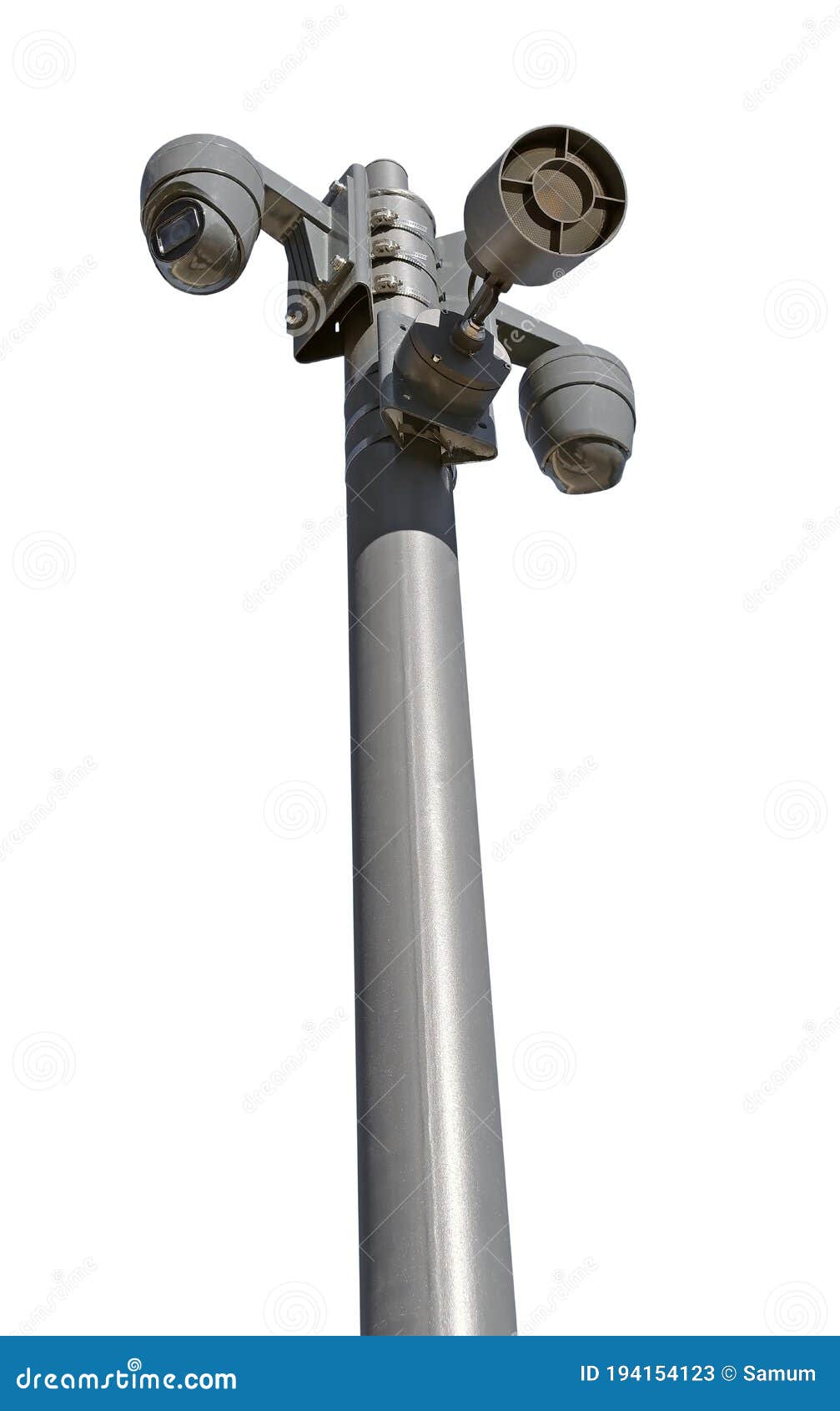 Spherical IP Security Camera on White Stock Image - Image of spherical ...