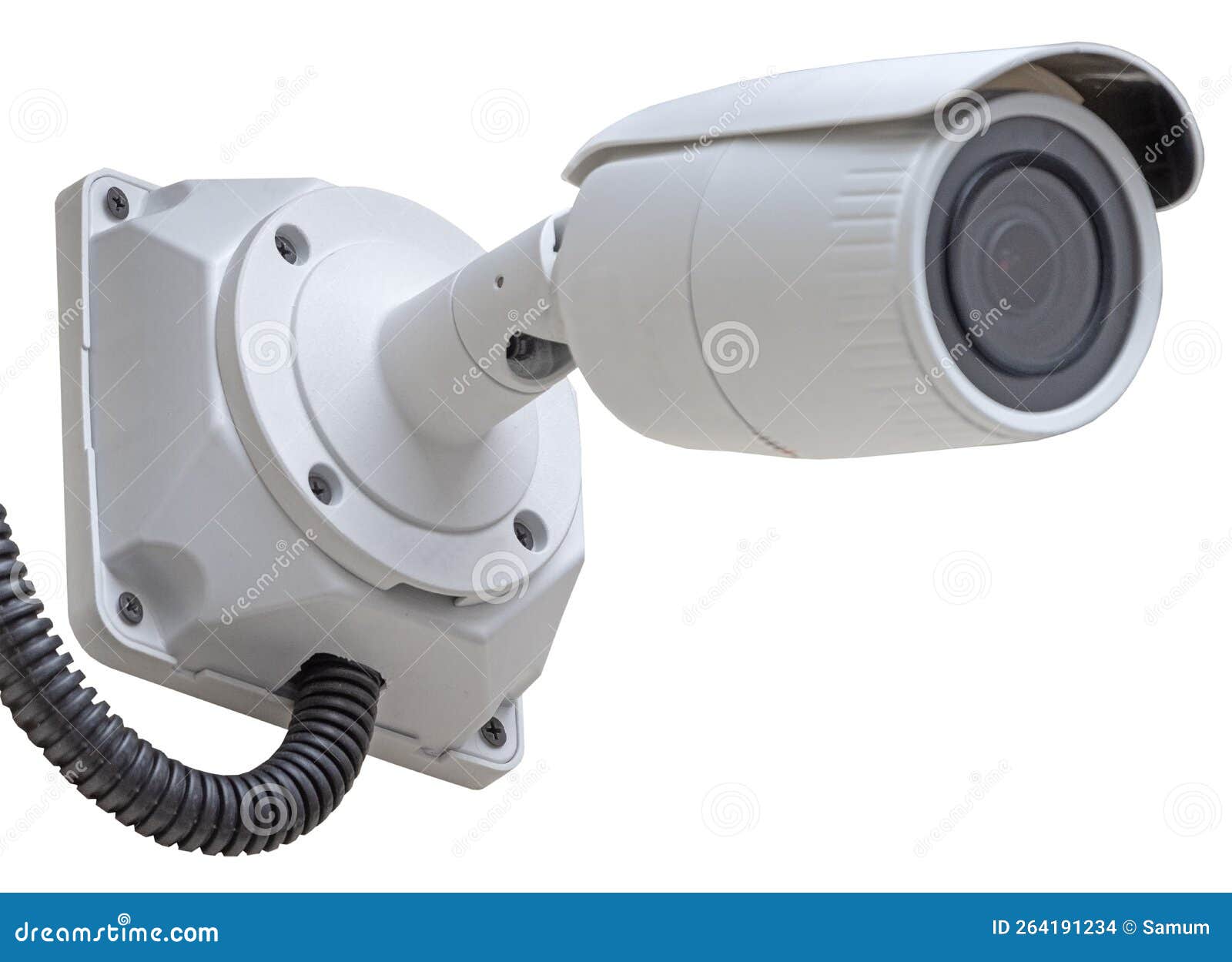 Spherical IP Security Camera on White Stock Photo - Image of security ...