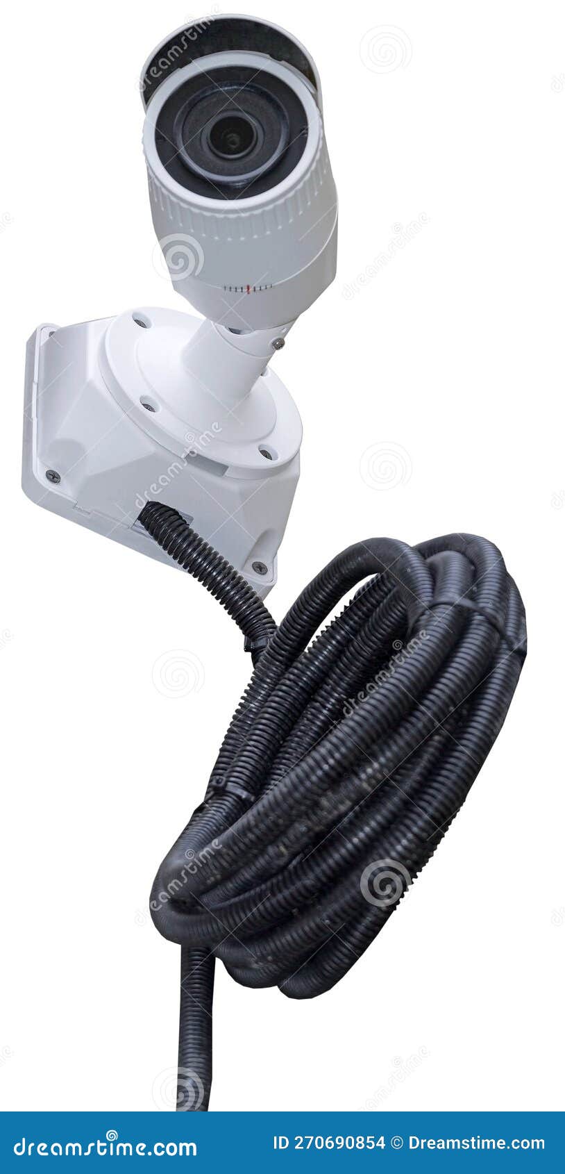 Spherical IP Security Camera on White Stock Photo - Image of video ...