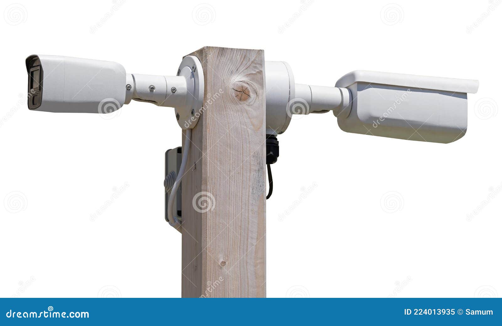 Spherical IP Security Cameras on White Stock Image - Image of ...