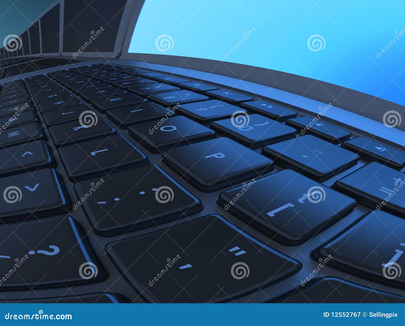 Spherical laptops 1 stock illustration. Illustration of internet - 12552767