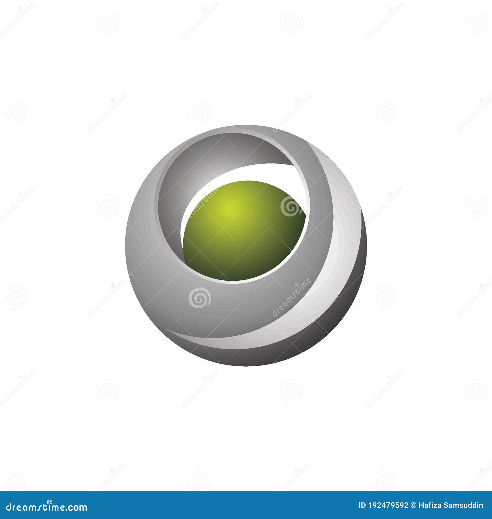 Spherical Logo Design. Vector Illustration Decorative Design Stock ...