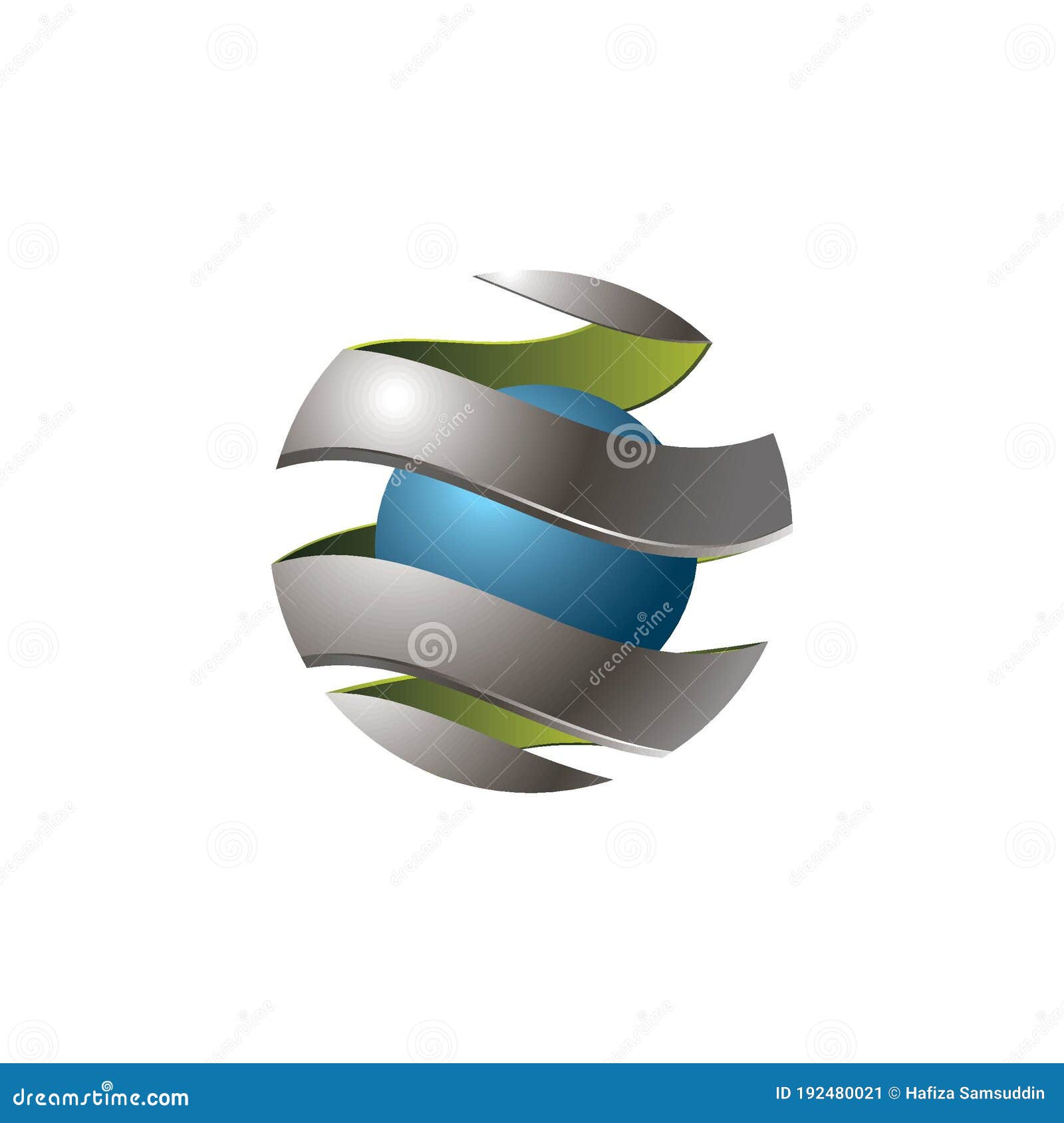 Spherical Logo Design. Vector Illustration Decorative Design Stock ...