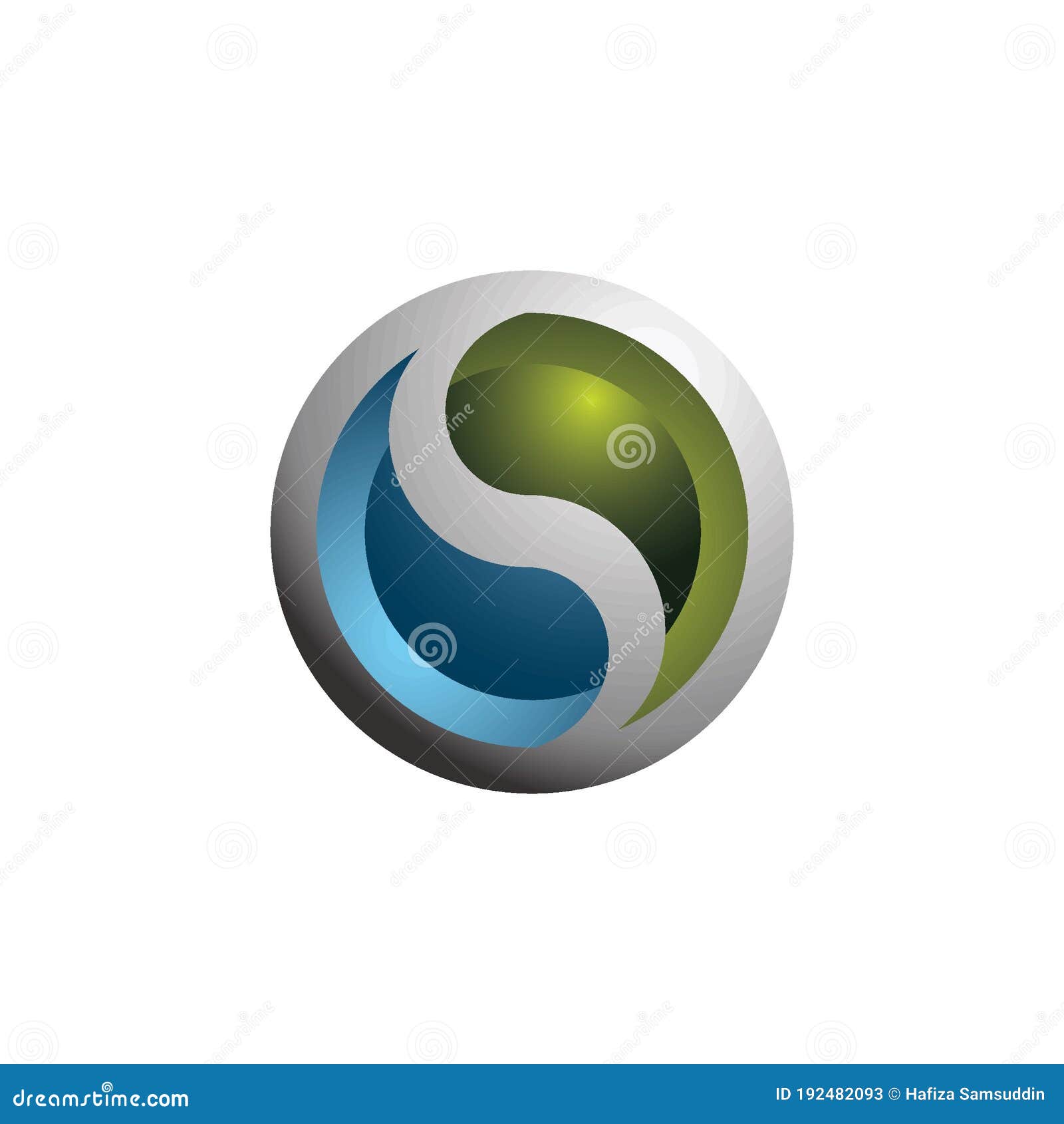 Spherical Logo Design. Vector Illustration Decorative Design Stock ...