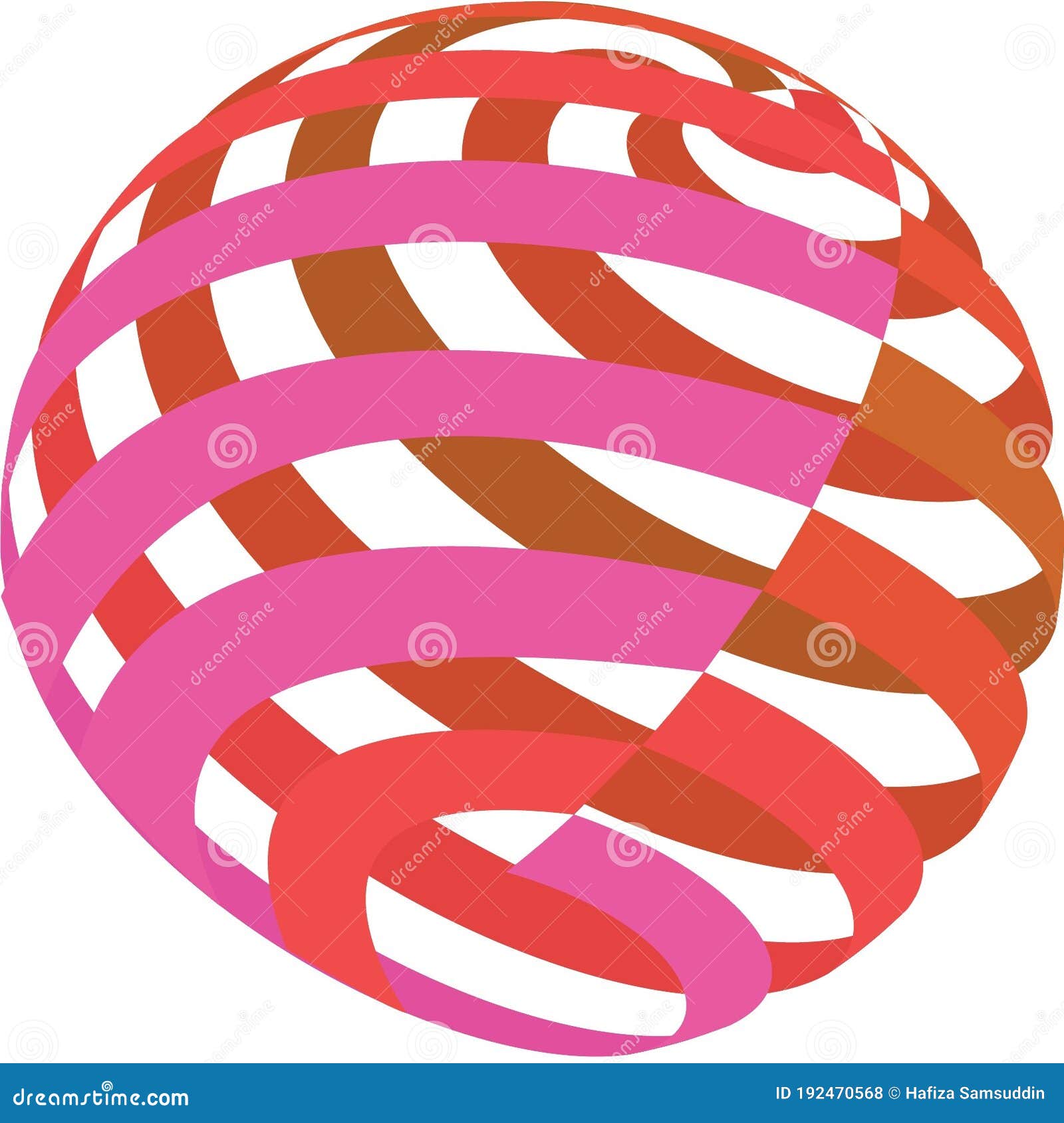 Spherical Logo Element Design. Vector Illustration Decorative Design ...