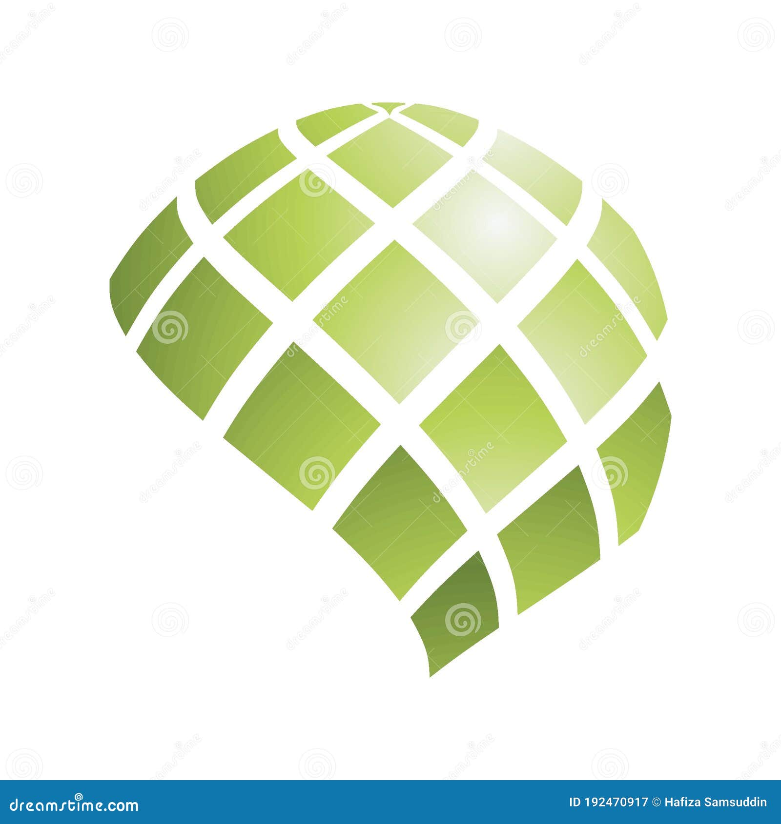 Spherical Logo Element Design. Vector Illustration Decorative Design ...