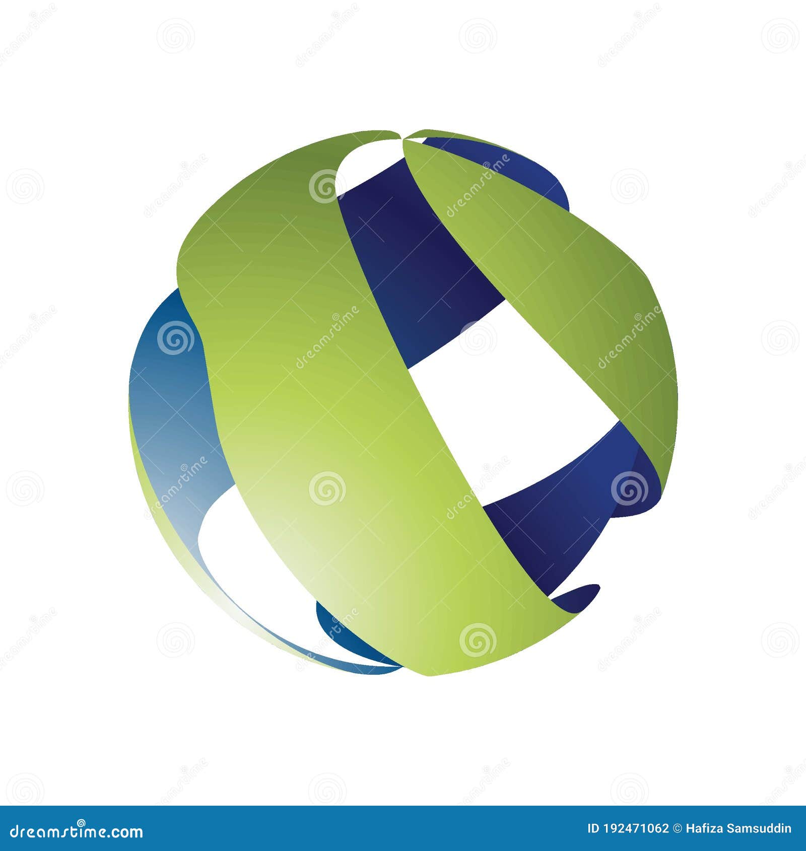 Spherical Logo Element Design. Vector Illustration Decorative Design ...