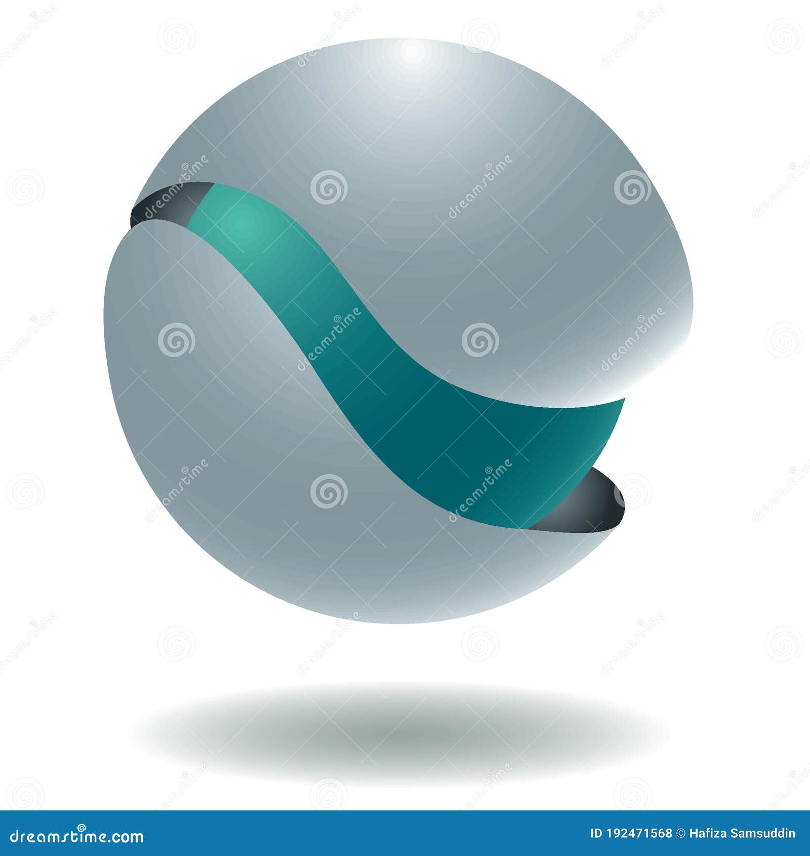 Spherical Logo Element Design. Stock Vector - Illustration of symbols ...