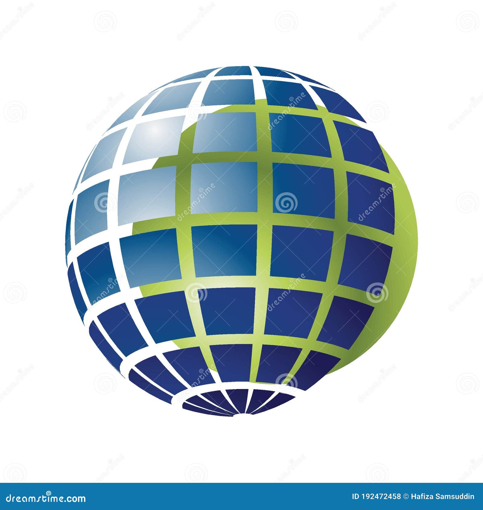 Spherical Logo Element Design. Vector Illustration Decorative Design ...