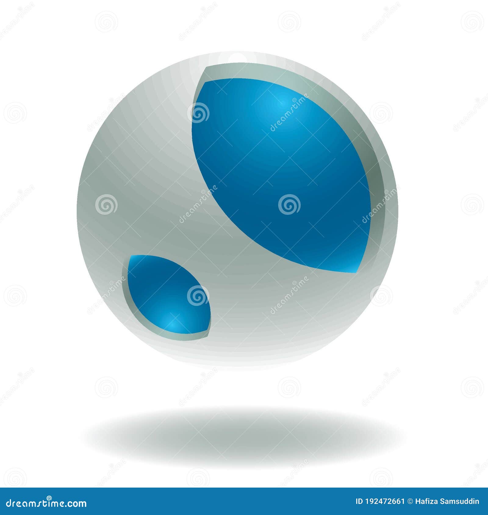 Spherical Logo Element Design. Vector Illustration Decorative Design ...