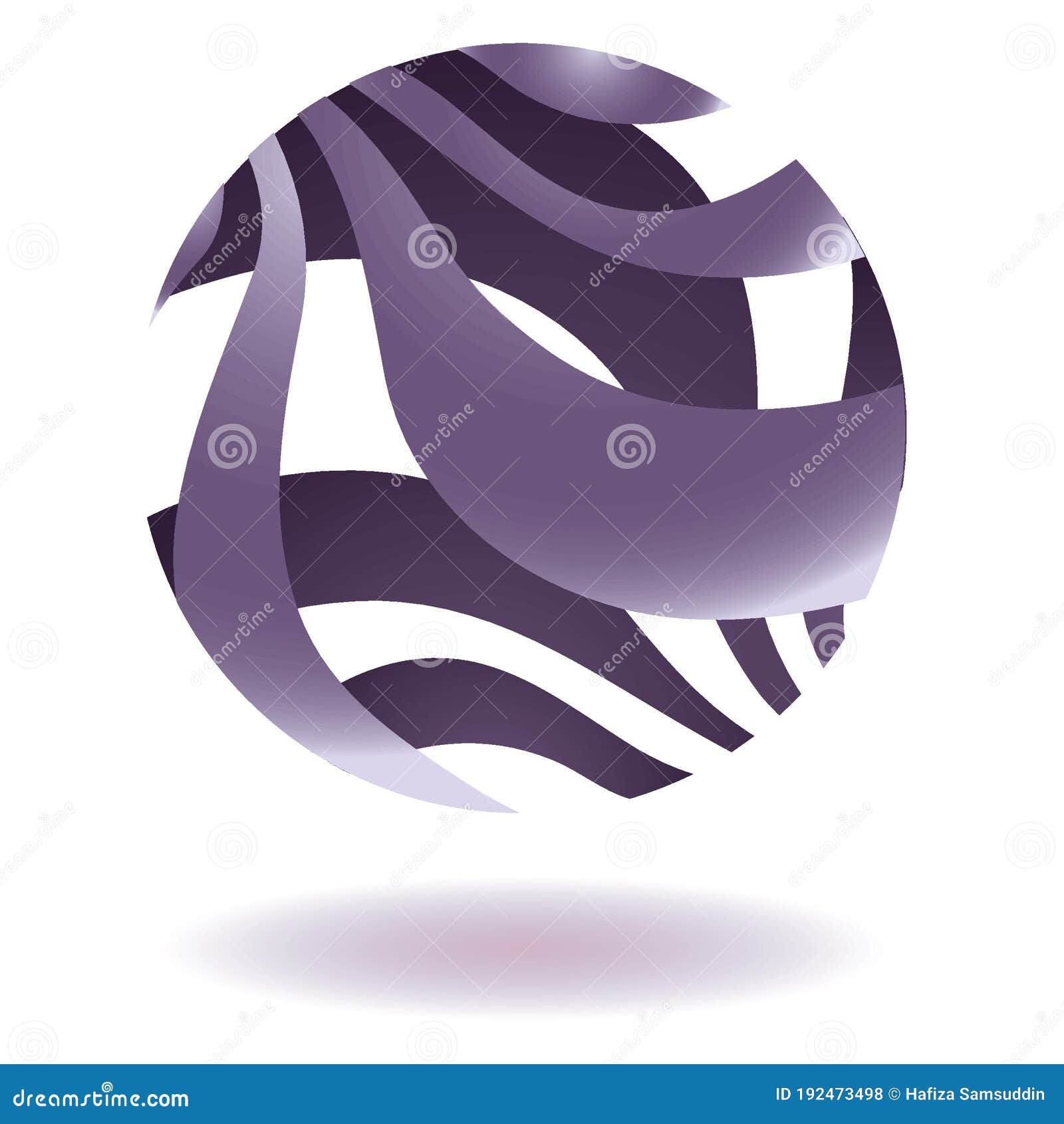 Spherical Logo Element Design. Vector Illustration Decorative Design ...