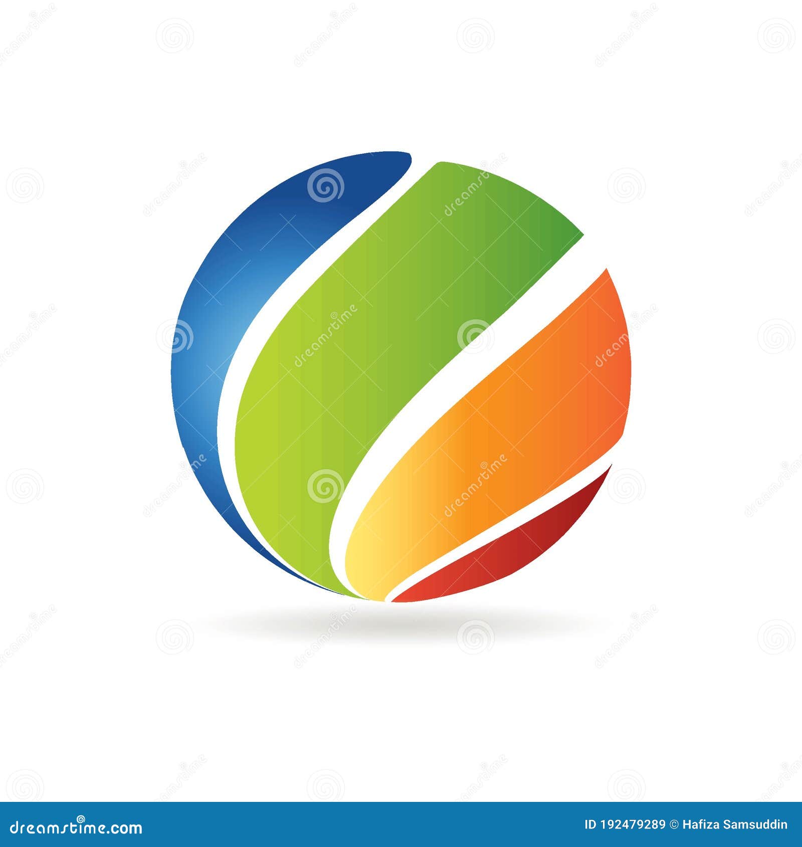 Spherical Logo Element Design. Vector Illustration Decorative Design ...