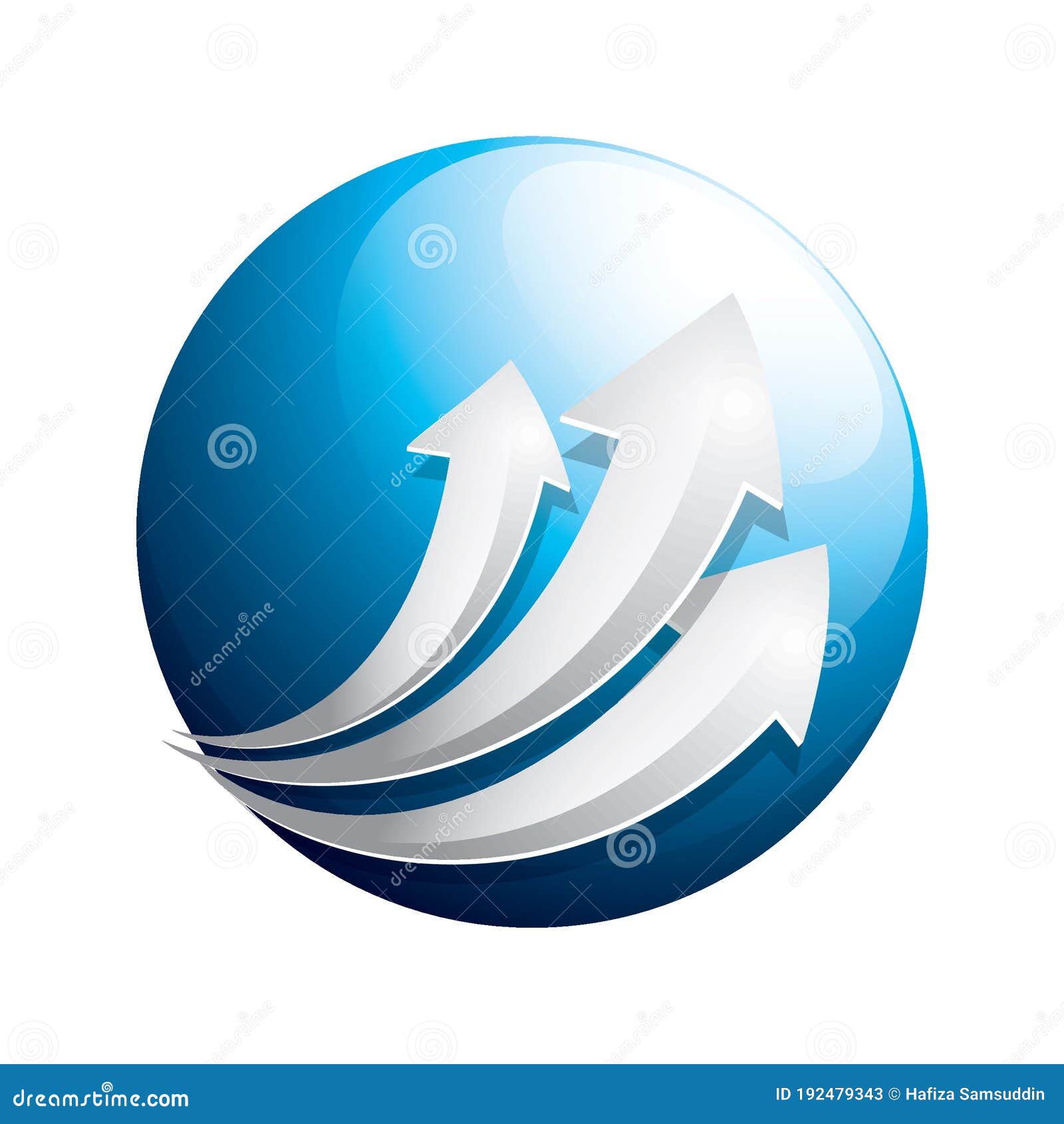 Spherical Logo Element Design. Vector Illustration Decorative Design ...