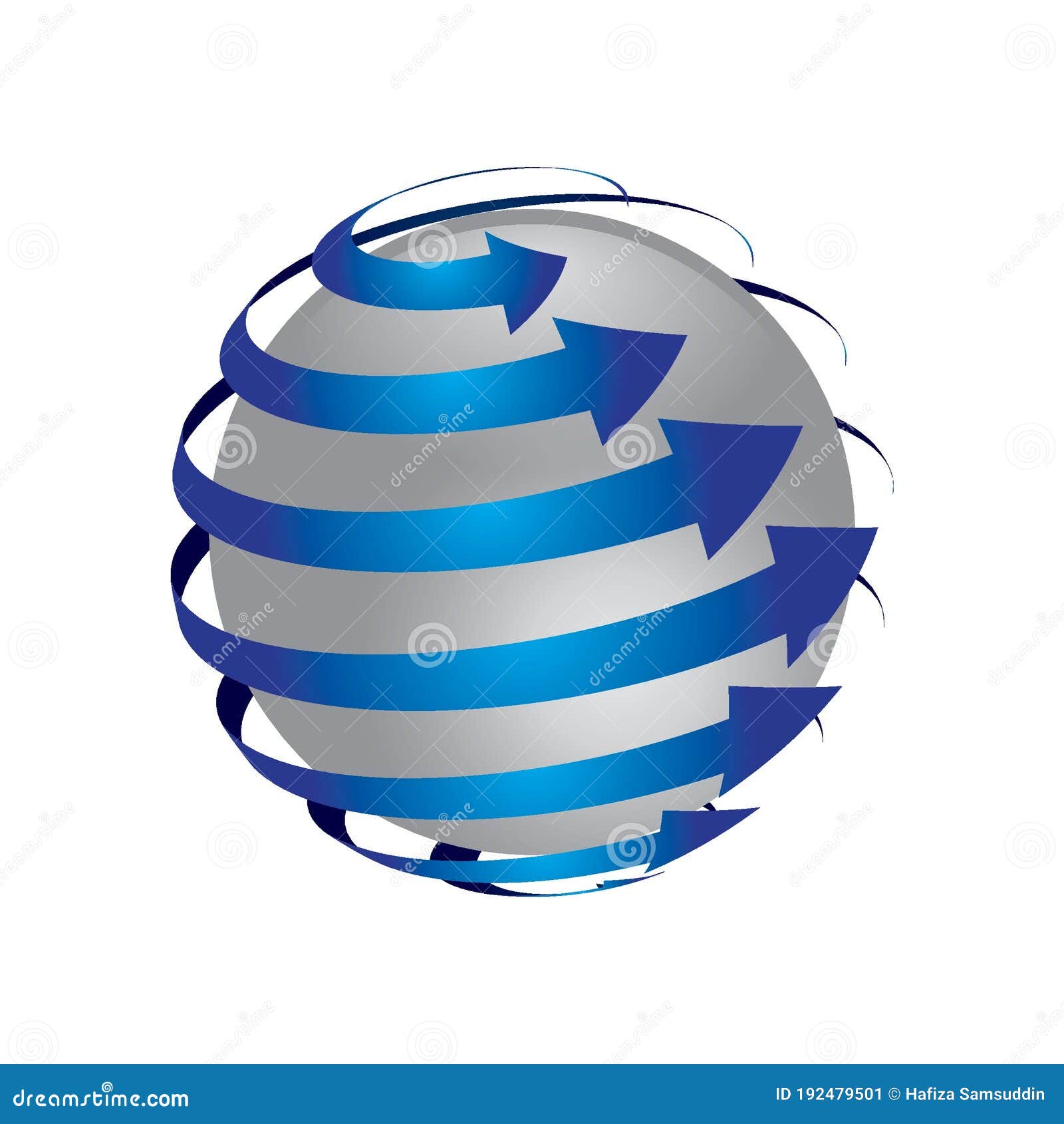 Spherical Logo Element Design. Vector Illustration Decorative Design ...