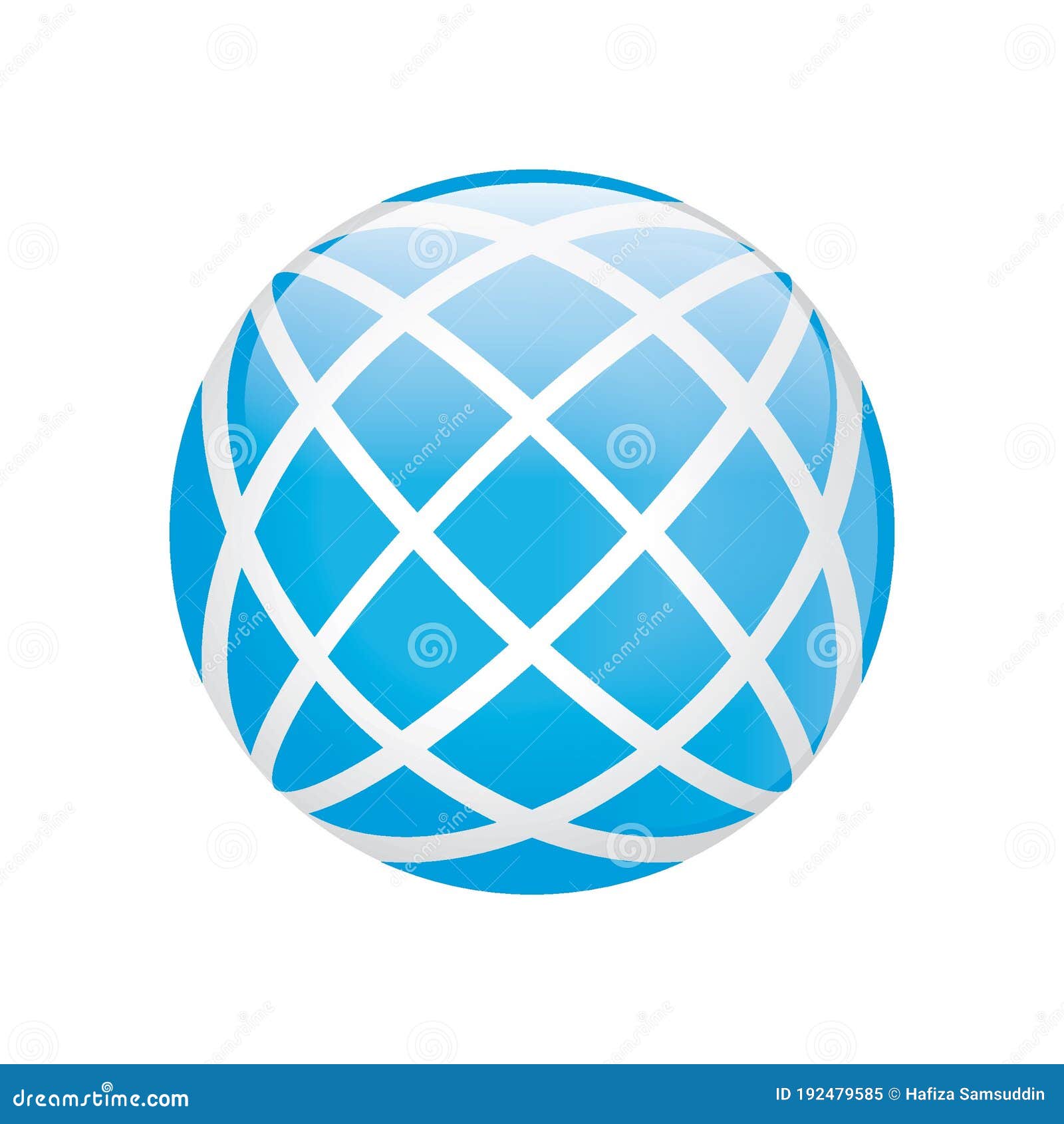 Spherical Logo Element Design. Vector Illustration Decorative Design ...