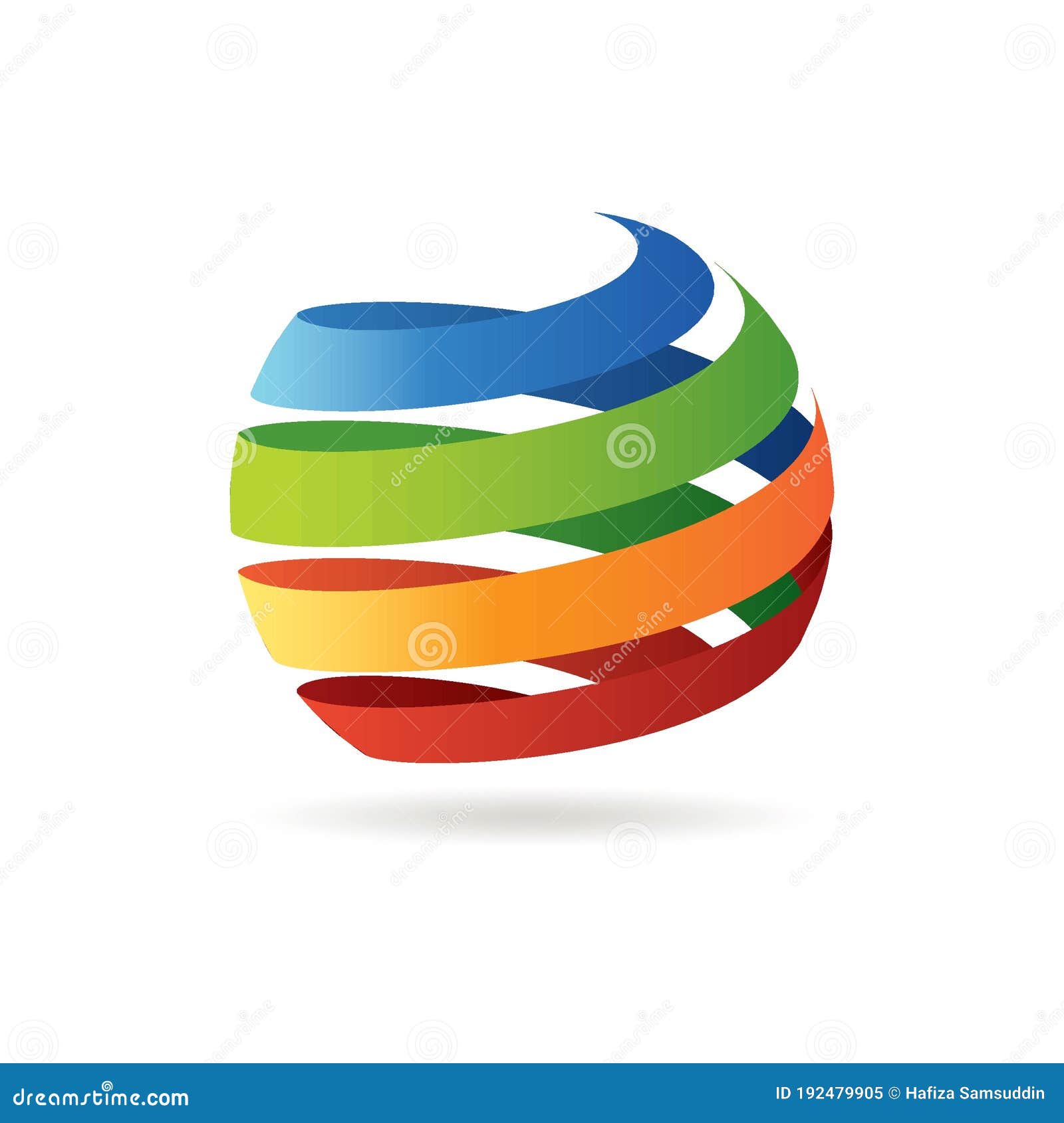 Spherical Logo Element Design. Vector Illustration Decorative Design ...