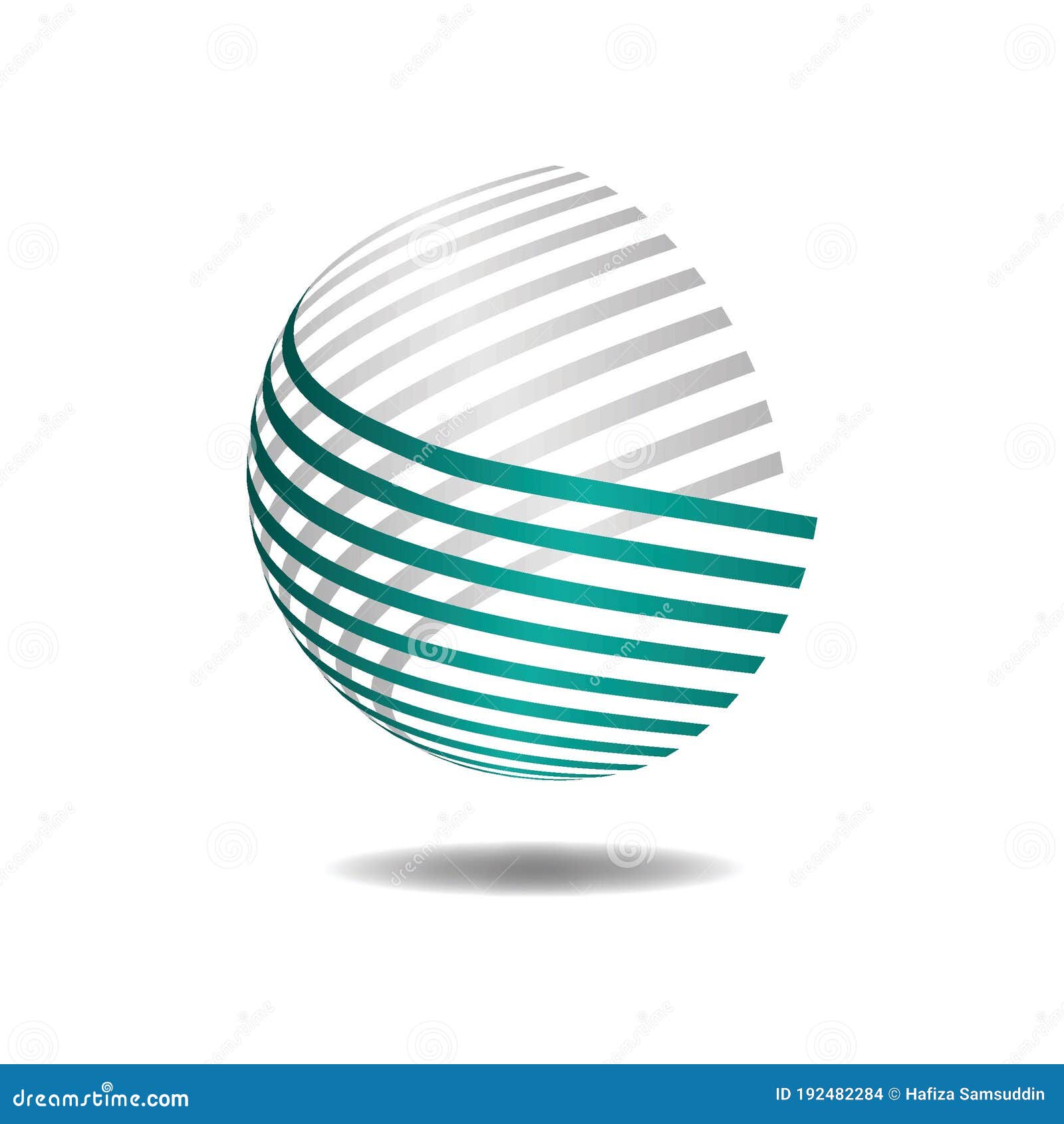 Spherical Logo Element Design. Vector Illustration Decorative Design ...