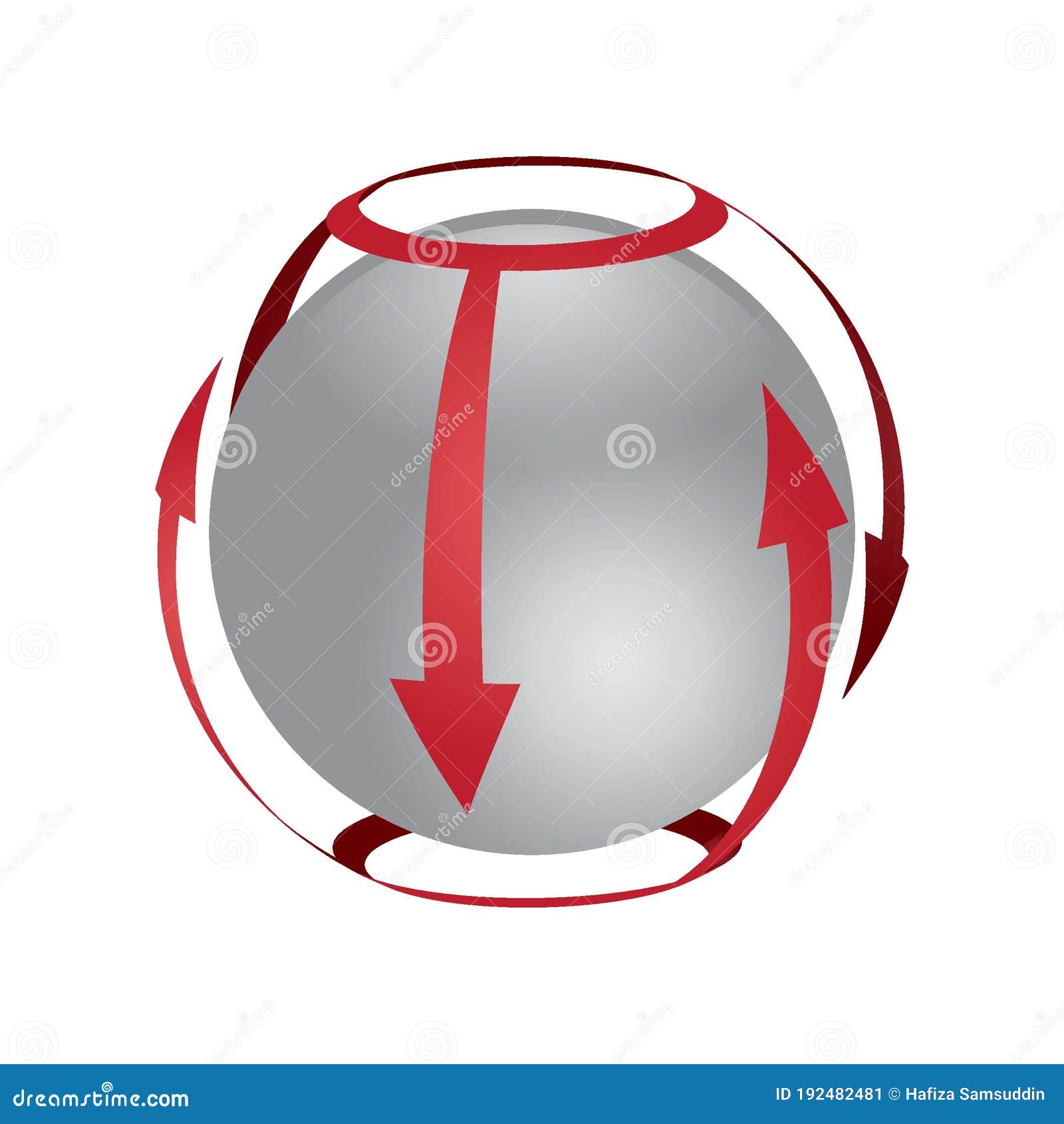Spherical Logo Element Design. Vector Illustration Decorative Design ...