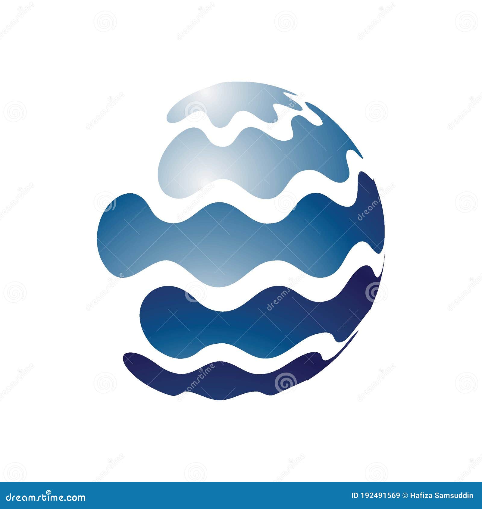 Spherical Logo Element Design. Vector Illustration Decorative Design ...