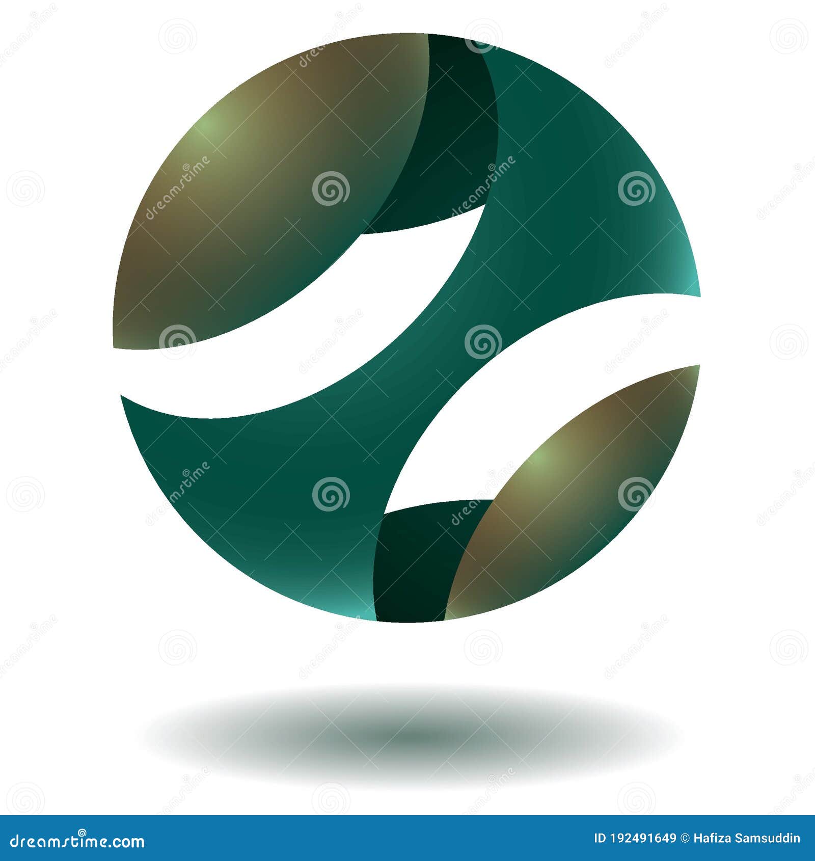 Spherical Logo Element Design. Vector Illustration Decorative Design ...