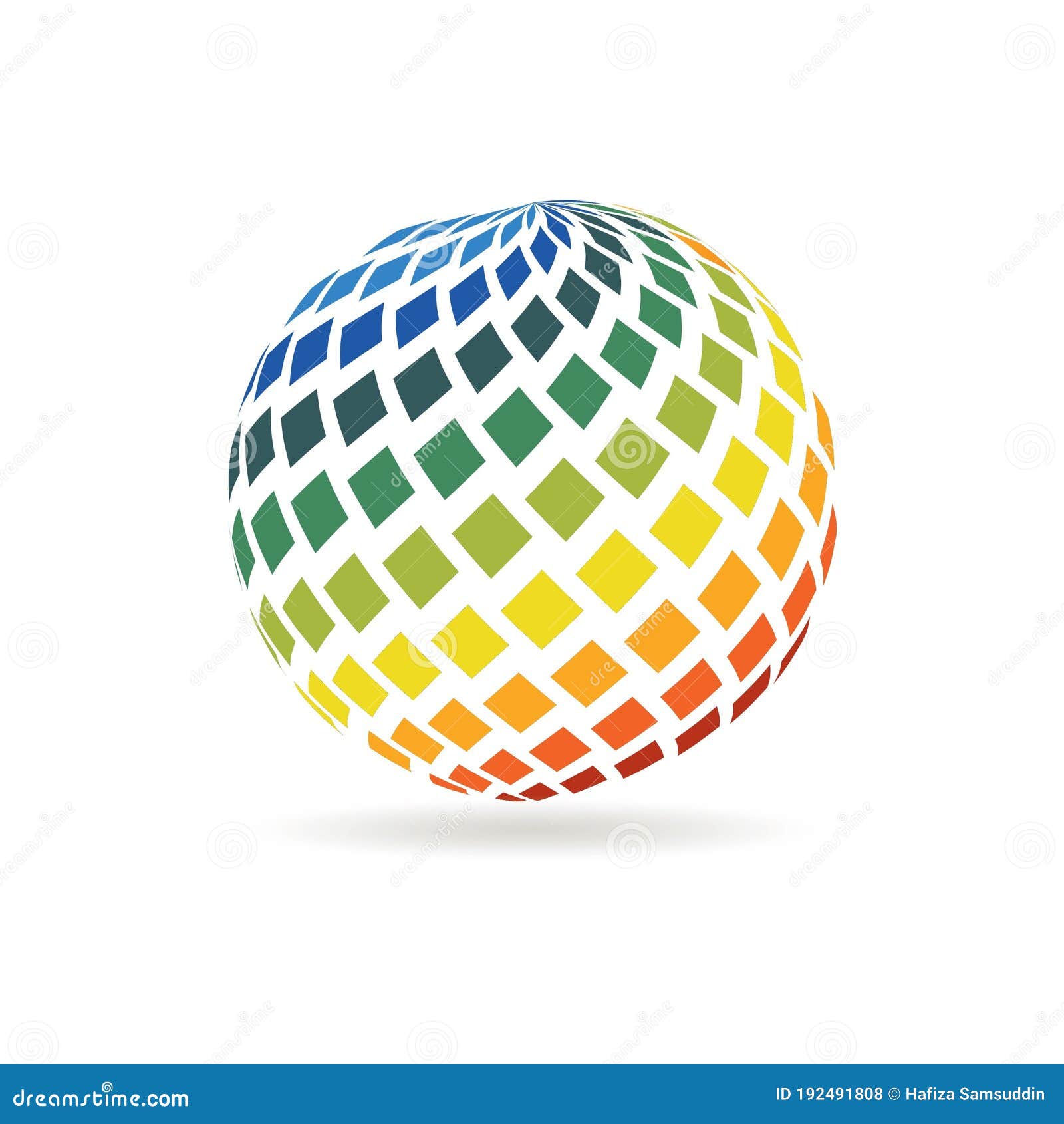 Spherical Logo Element Design. Vector Illustration Decorative Design ...
