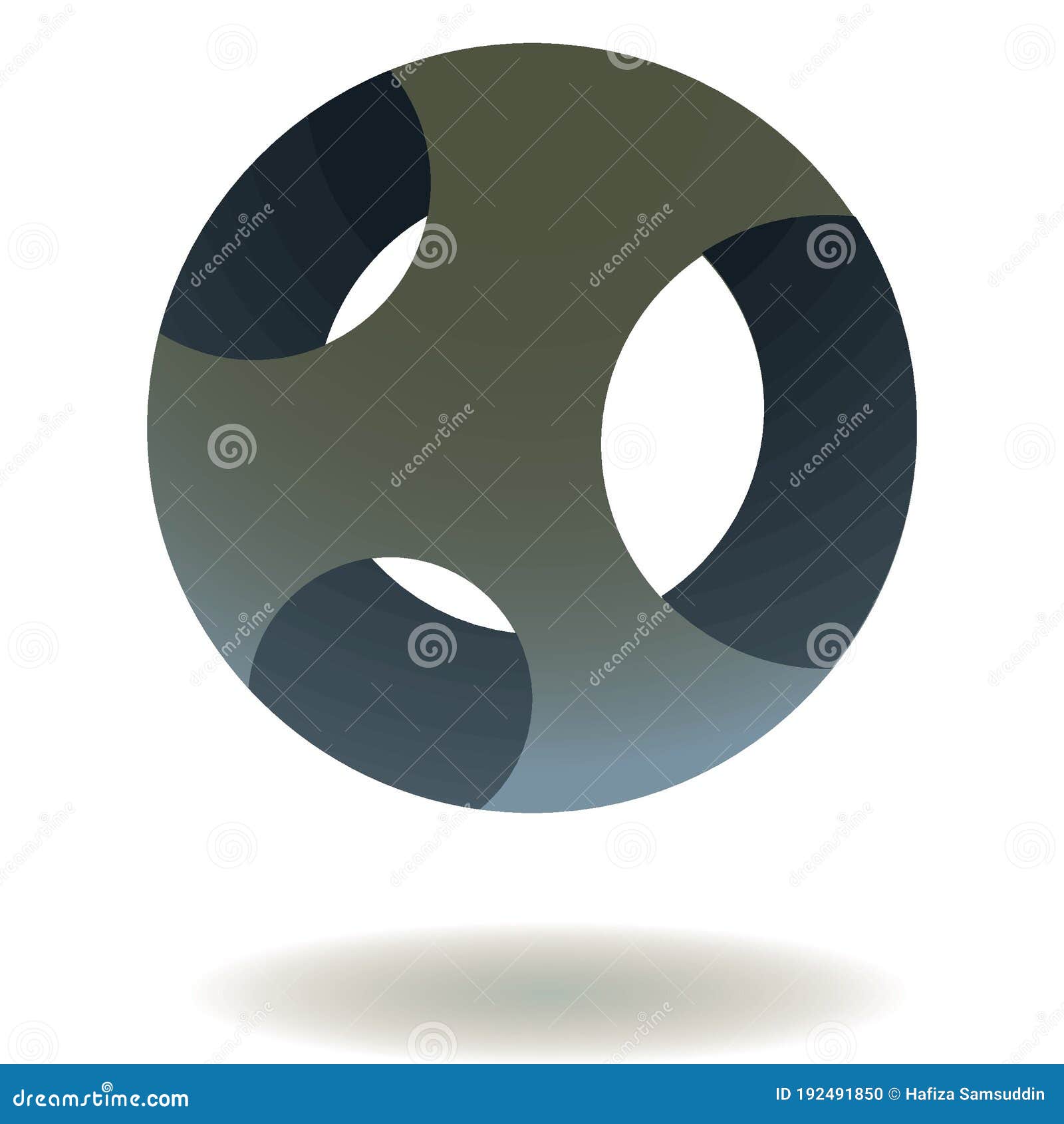 Spherical Logo Element Design. Vector Illustration Decorative Design ...