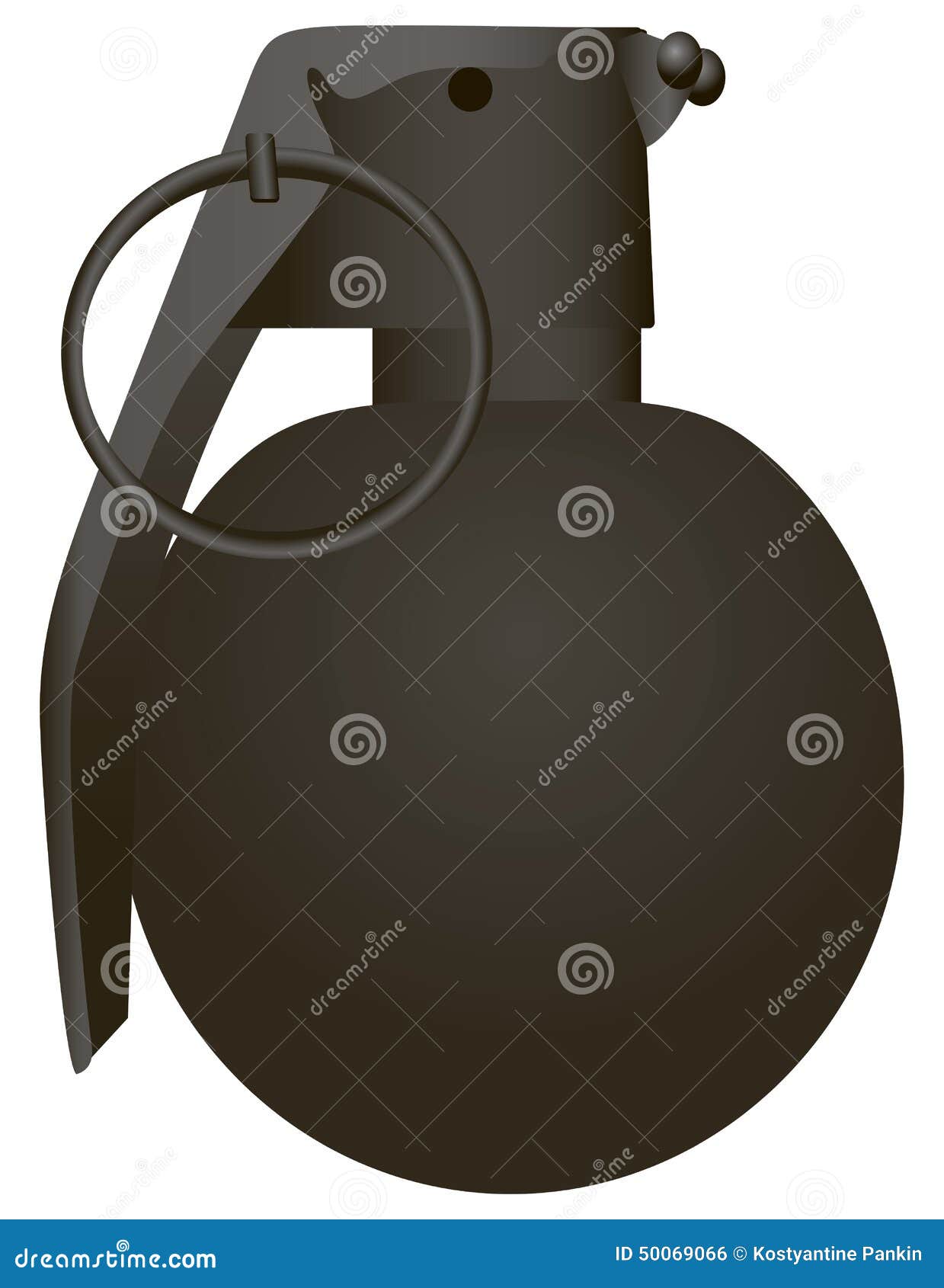 Spherical modern grenade stock vector. Illustration of tense - 50069066