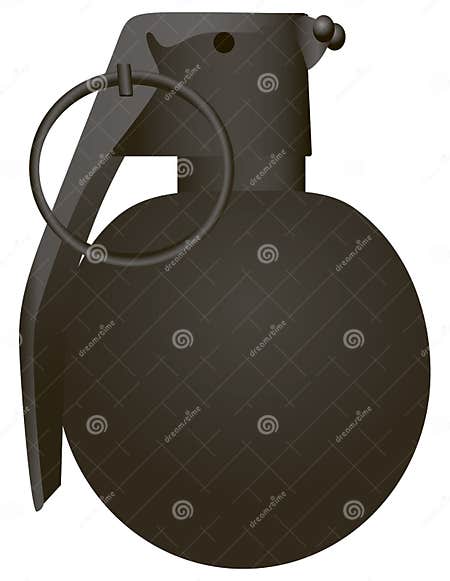Spherical modern grenade stock vector. Illustration of tense - 50069066