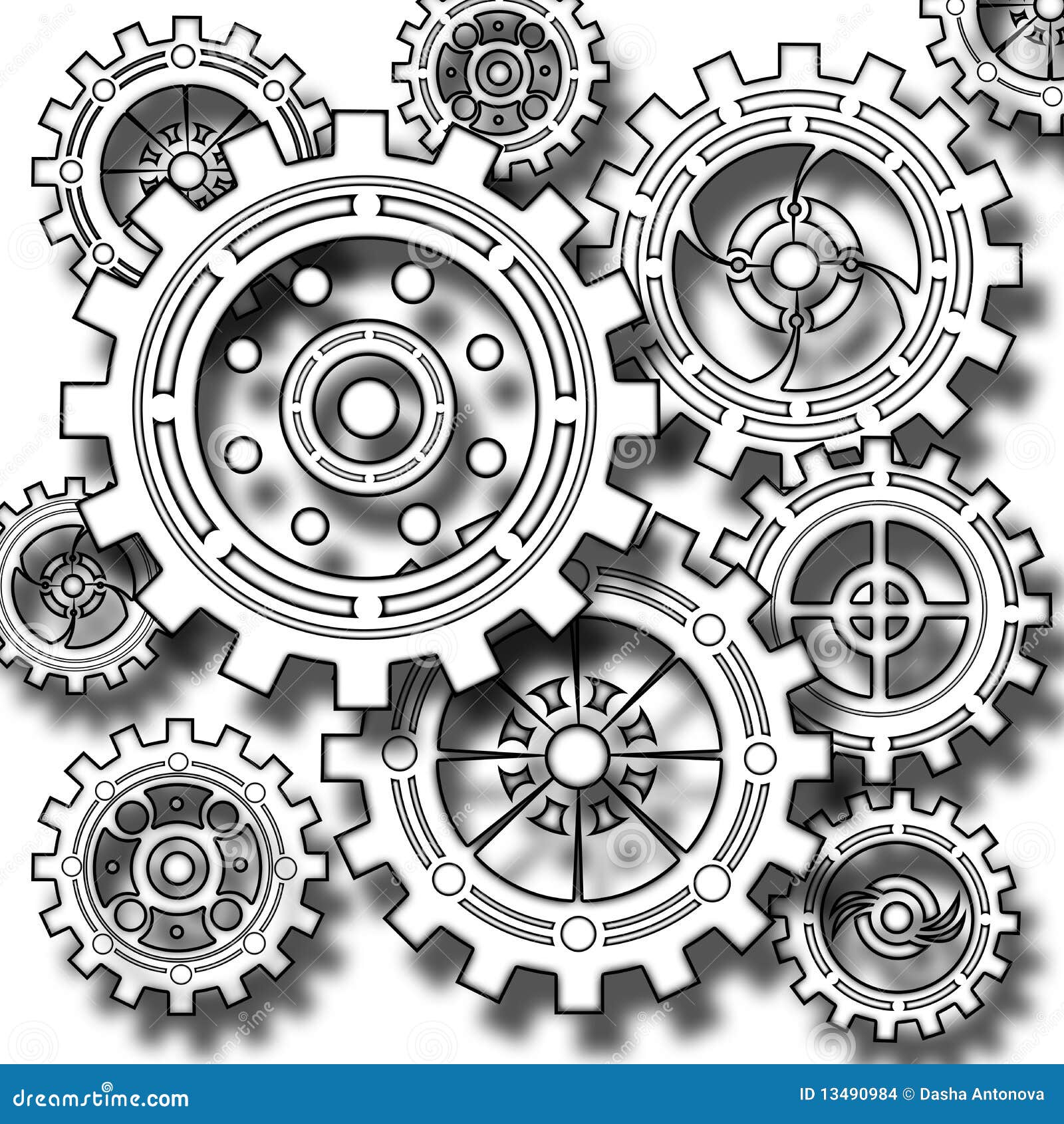 Spherical Mechanical Mechanism Royalty-Free Cartoon | CartoonDealer.com ...