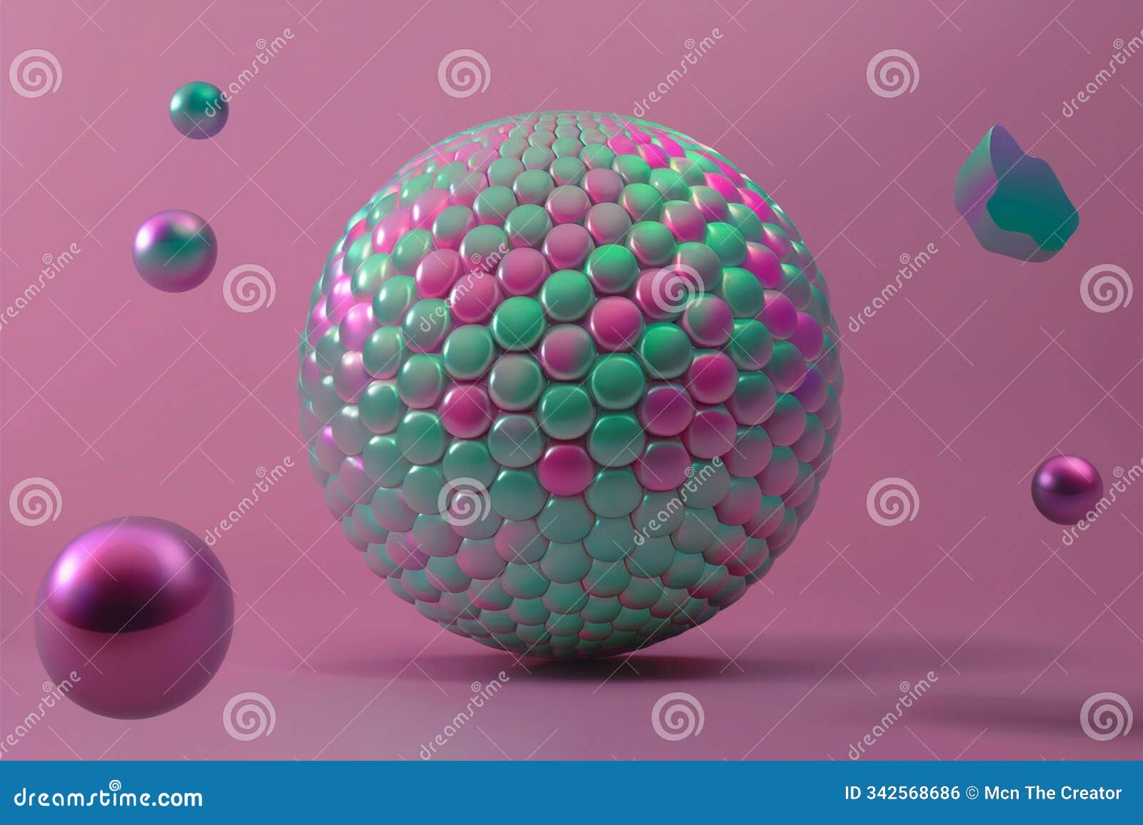 A Spherical Object with a Multi-layered, Hexagonal Pattern. Stock ...