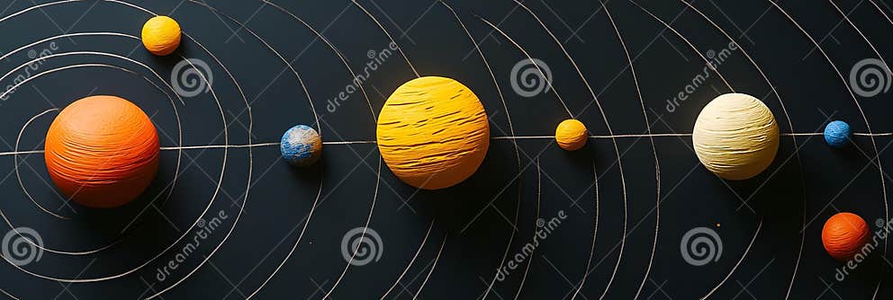 Spherical Objects in Diagonal Arrangement Against Dark Background Stock ...