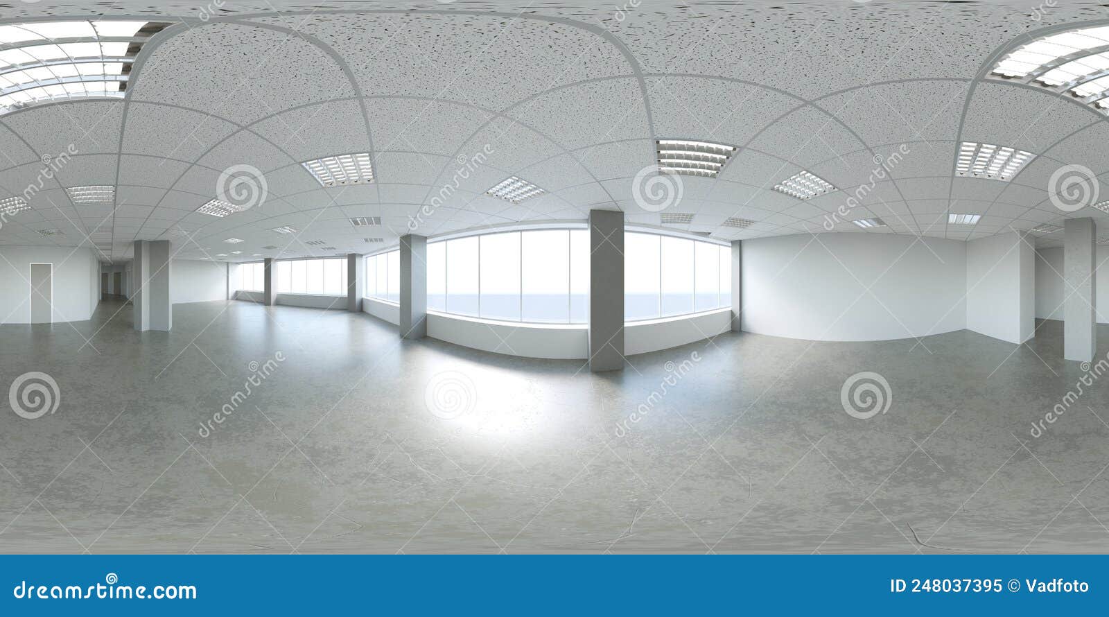 Spherical Panorama of the Interior, 3D Illustration, Render Stock ...