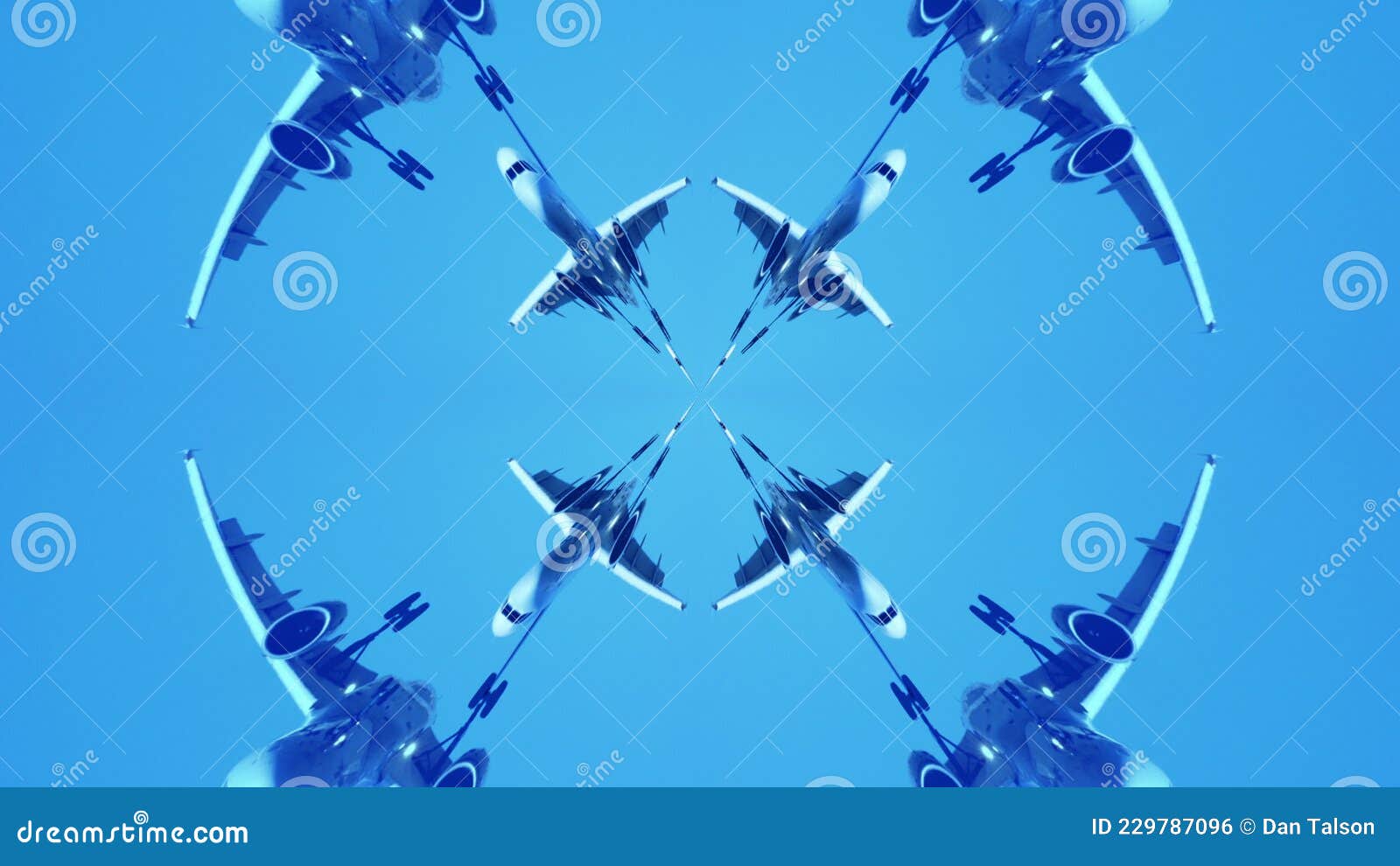 Spherical Pattern of Airplanes in the Sky Stock Footage - Video of ...