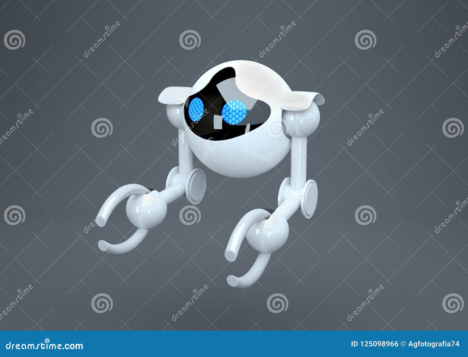 Spherical Robot Stock Illustration | CartoonDealer.com #33571744