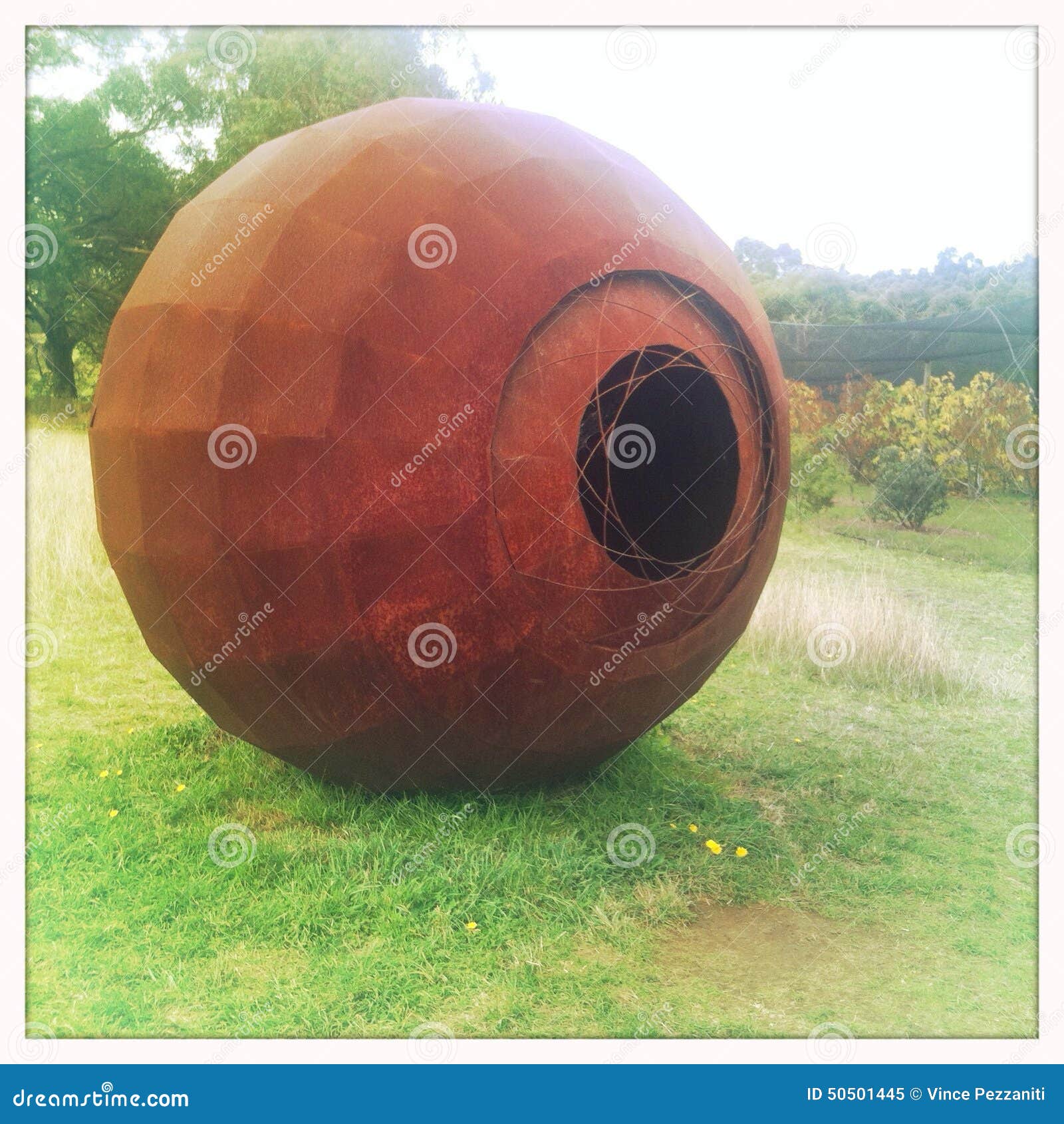 Spherical sculpture editorial image. Image of large, sculpture - 50501445